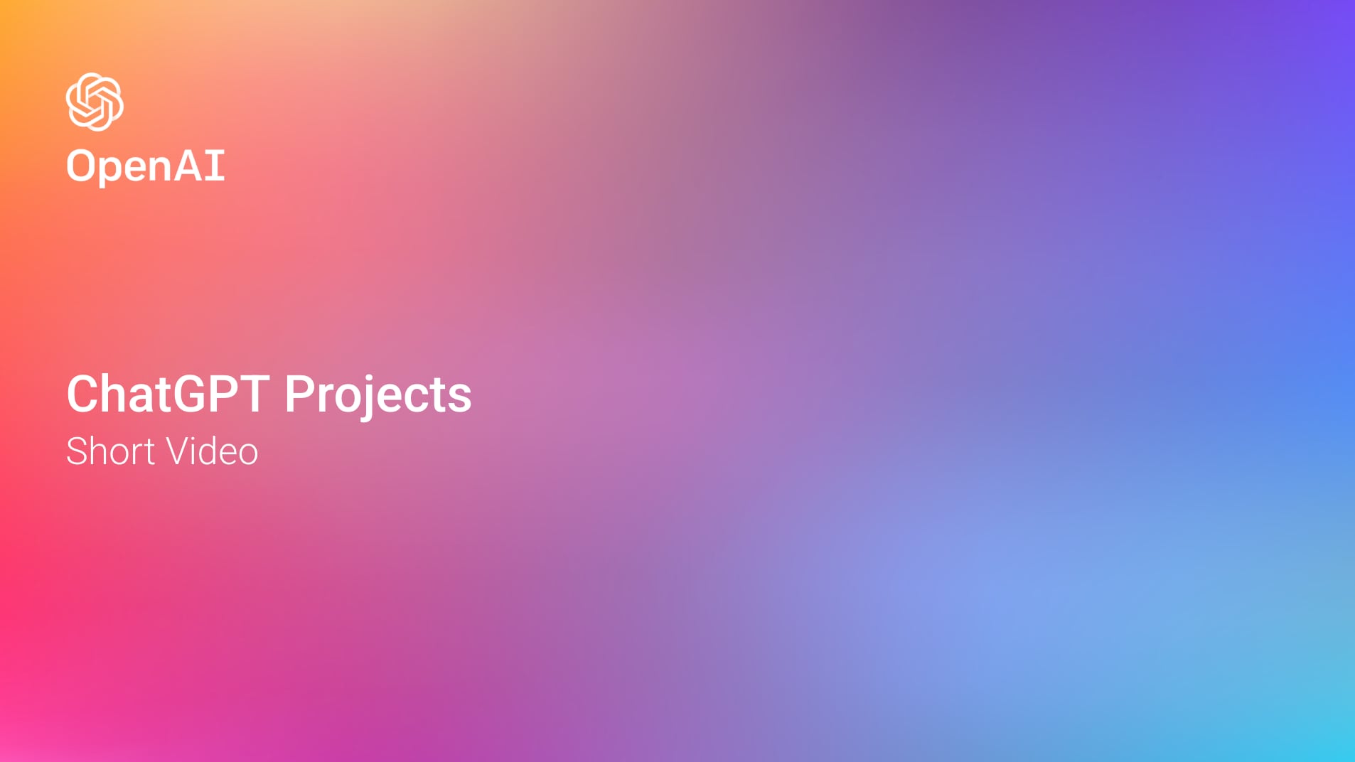 ChatGPT Projects