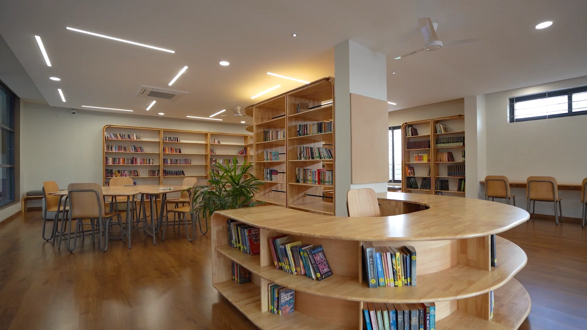 The High School Library at Headstart Educational Academy, Bangalore