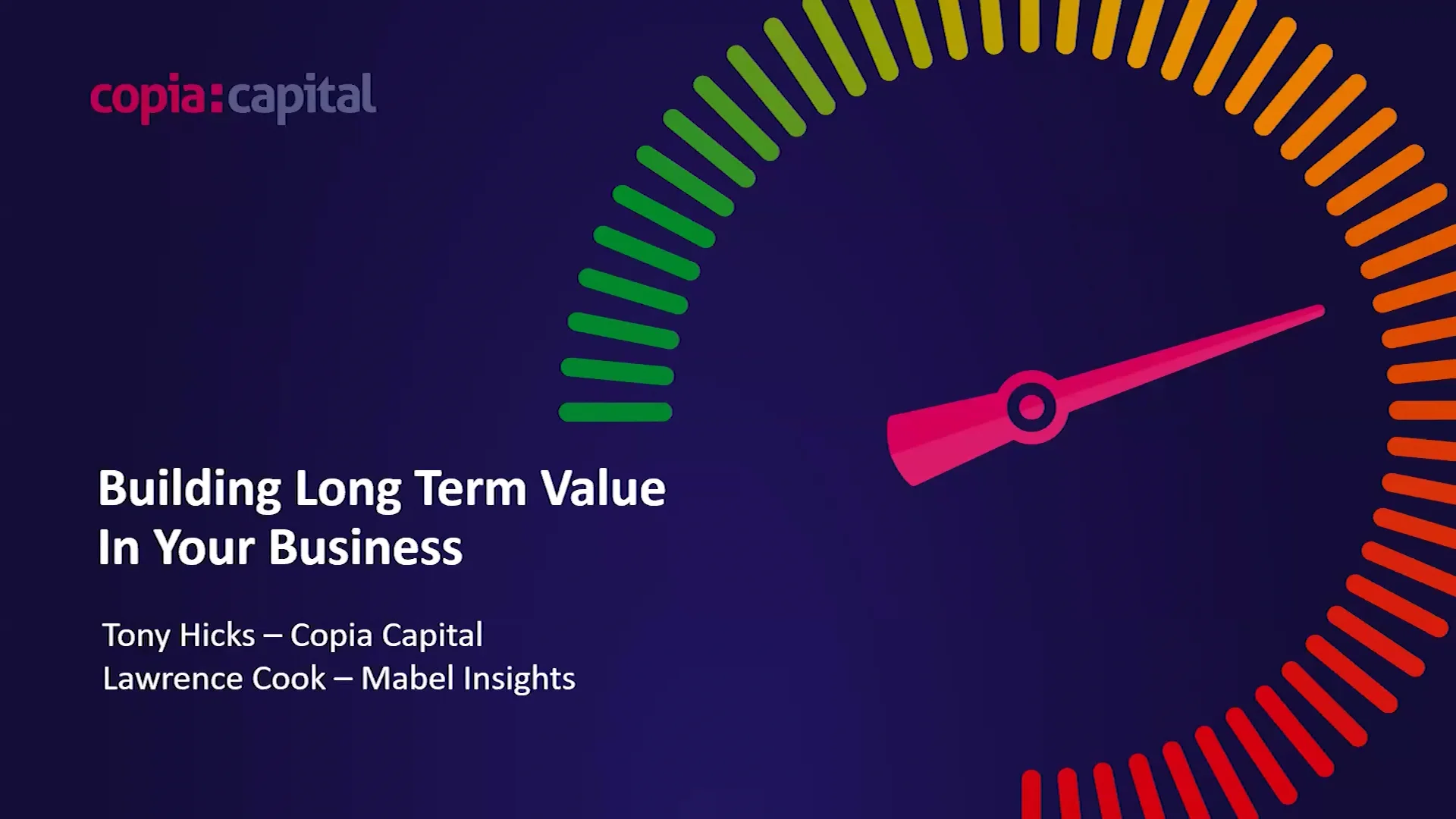 Webinar: Building Long Term Value in Your Business - December 2024