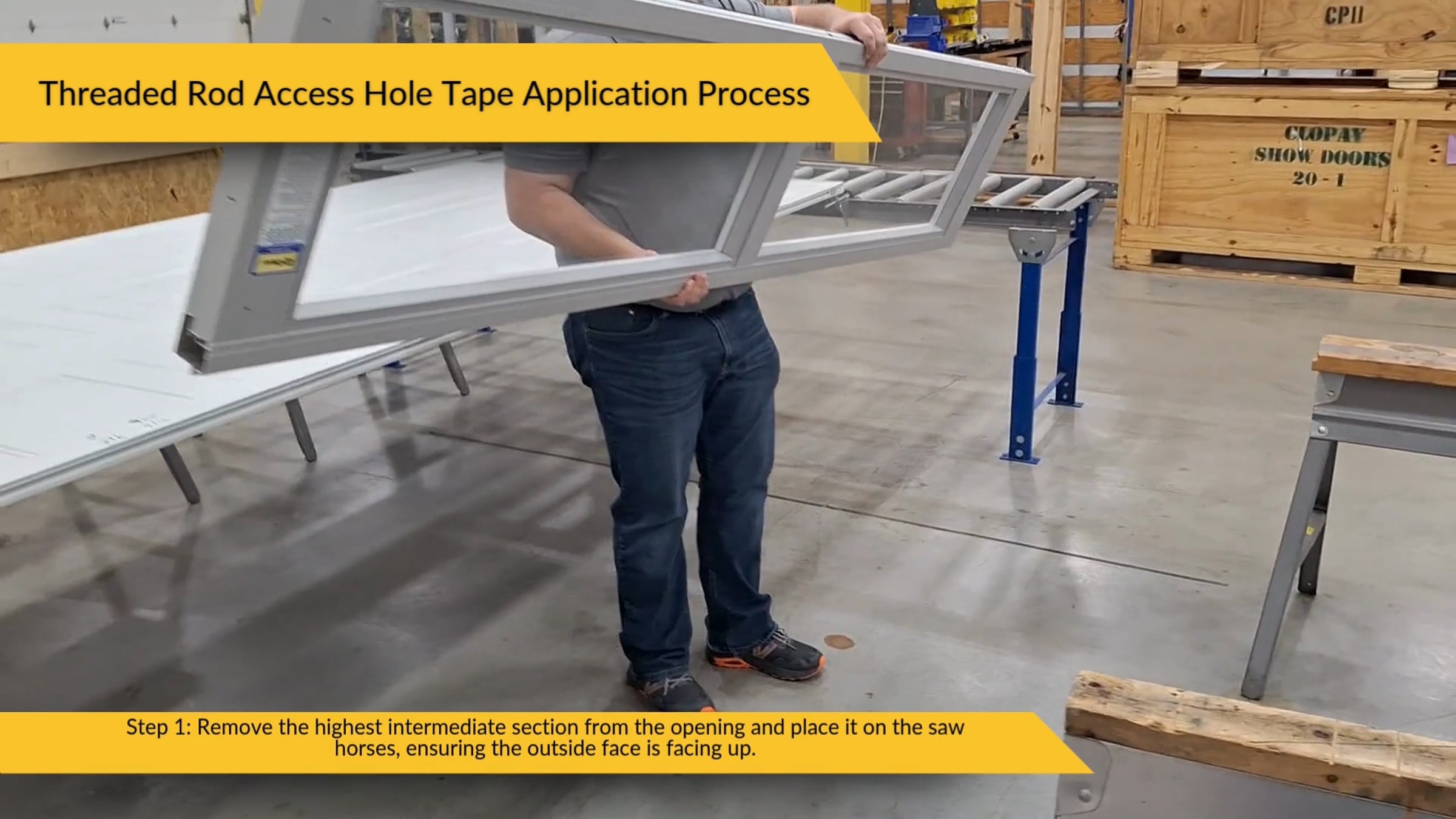 Threaded Rod Access Hole Tape Application Process