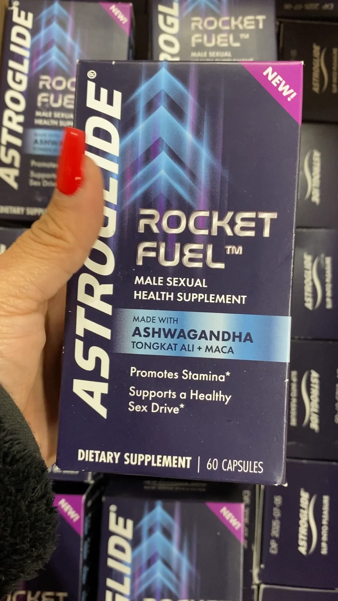 Astroglide Rocket Fuel Male Sexual Health Supplement 60 Capsules ...
