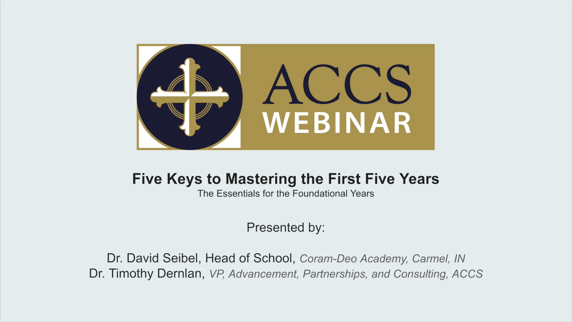 Five Keys to Mastering the First Five Years