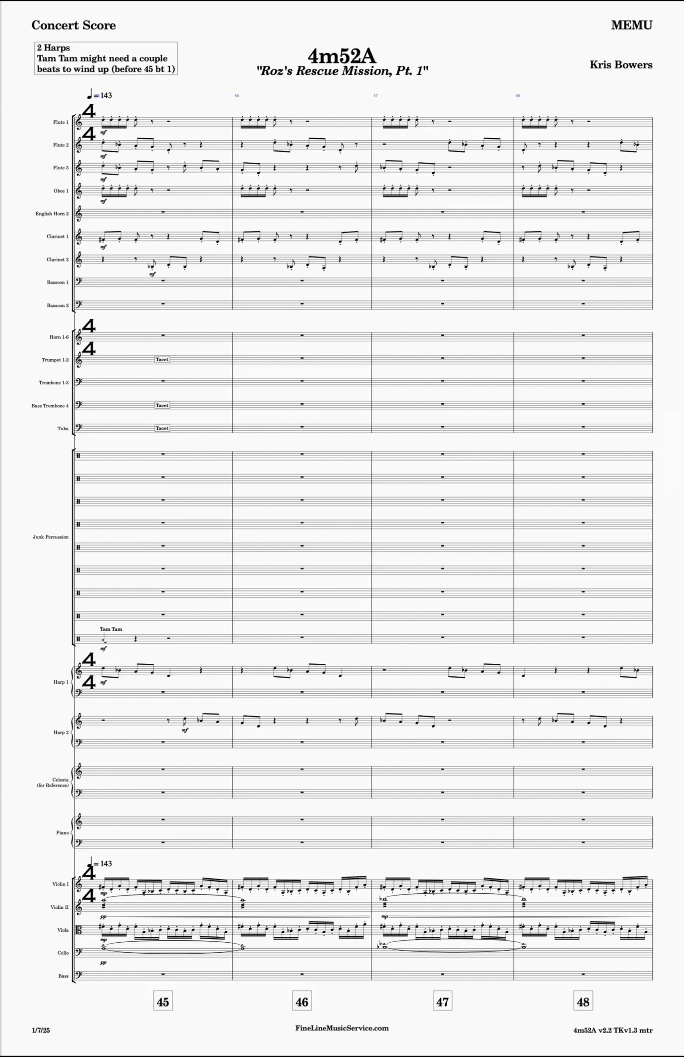 4m52 - Rescue Mission (Full Orchestral Score)