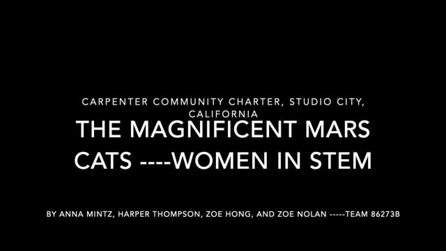 The Magnificent Mars Cats -- Women in Stem | Online Challenges