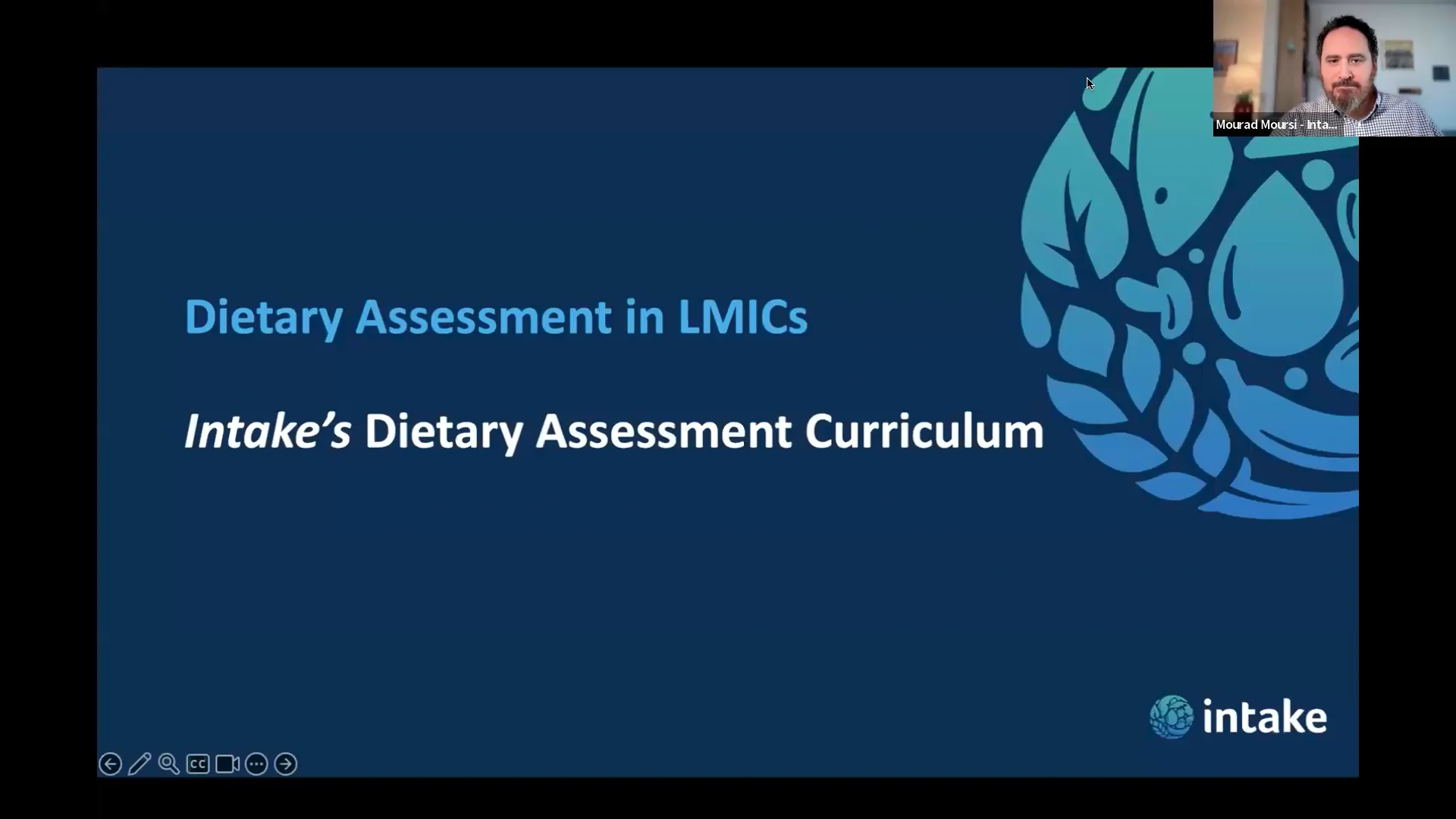 Informational Session: Intake Dietary Assessment Curriculum Cohort 3 ...
