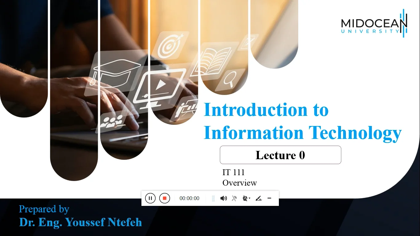Introduction to Information Technology - IT 111 - Introductory lecture