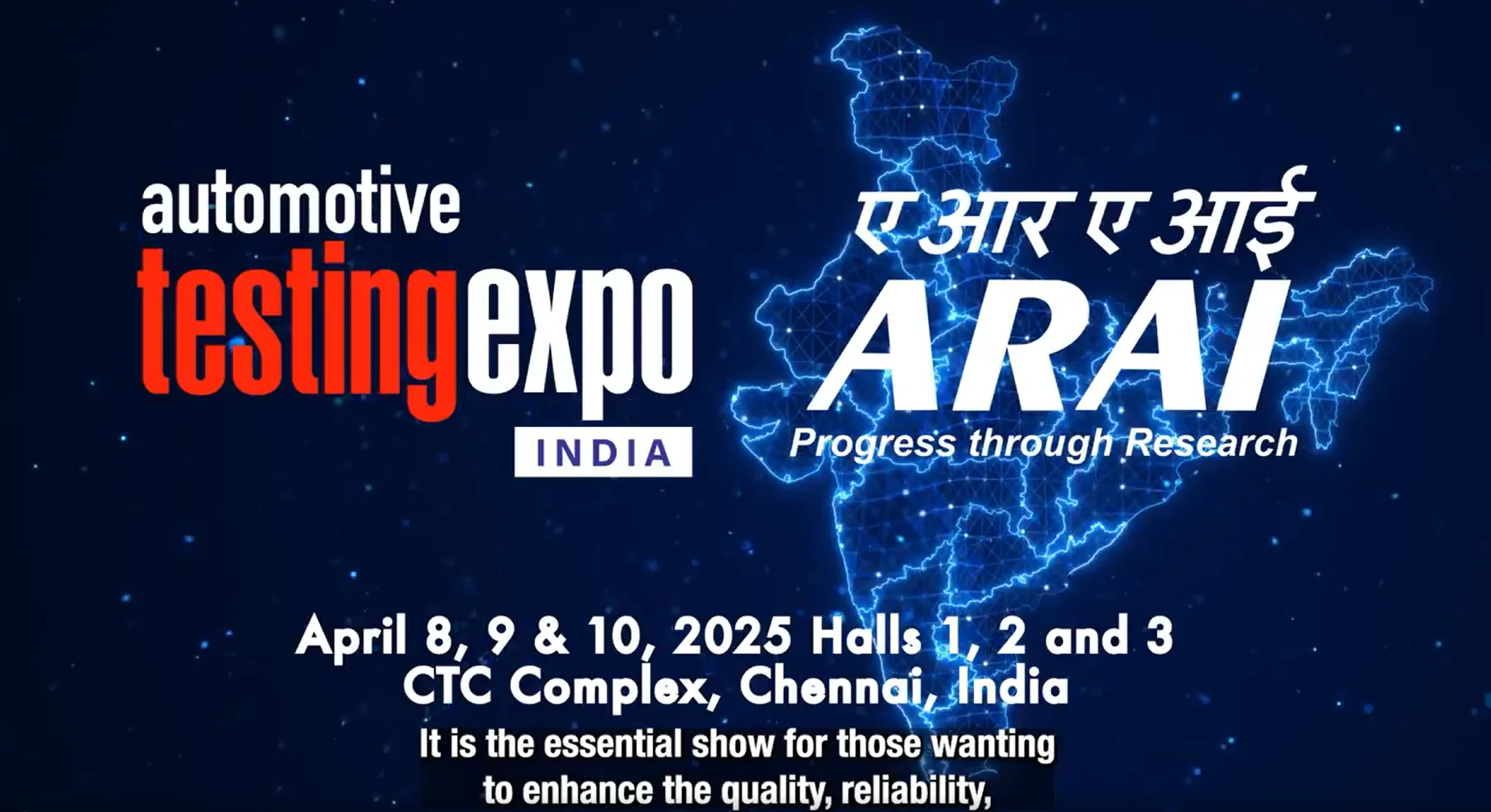 Automotive Testing Expo India ARAI Knowledge Partner Short VT