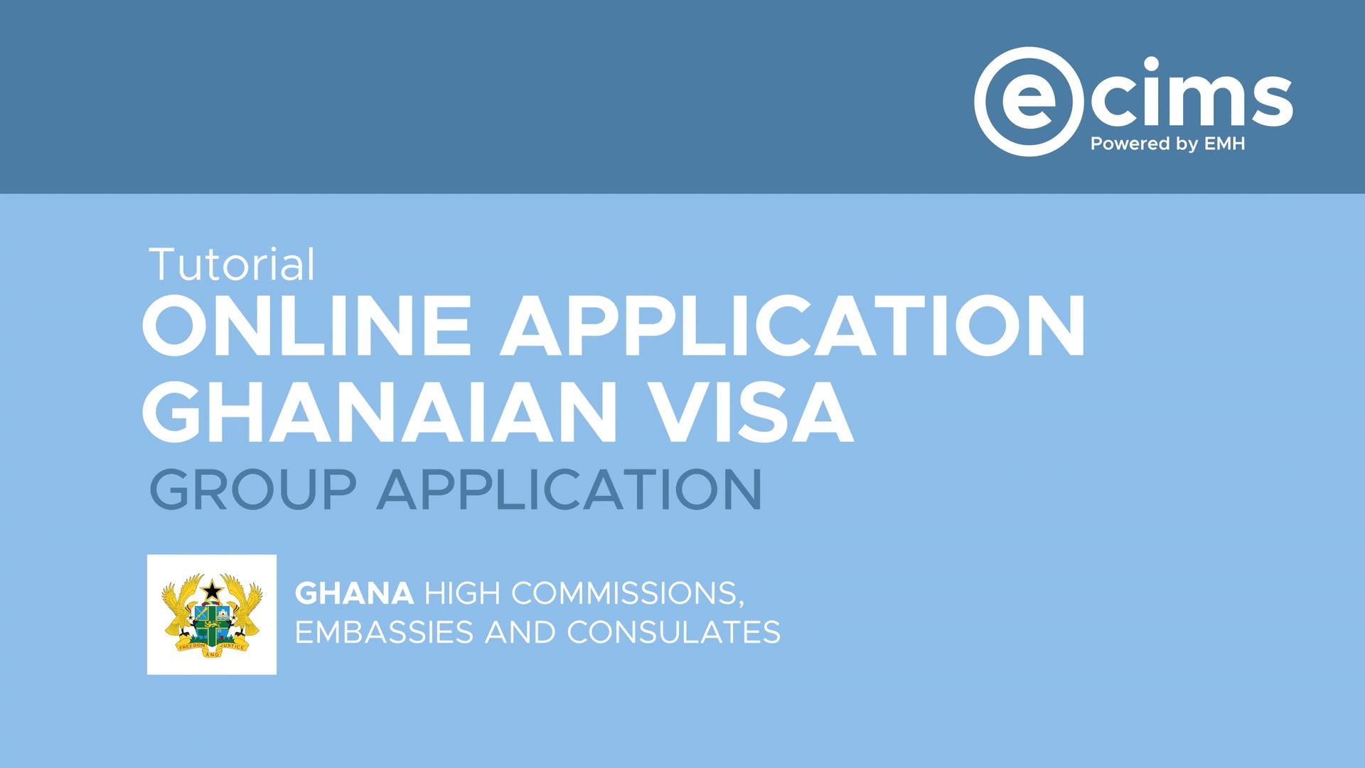 GROUP APPLICATION - ECIMS