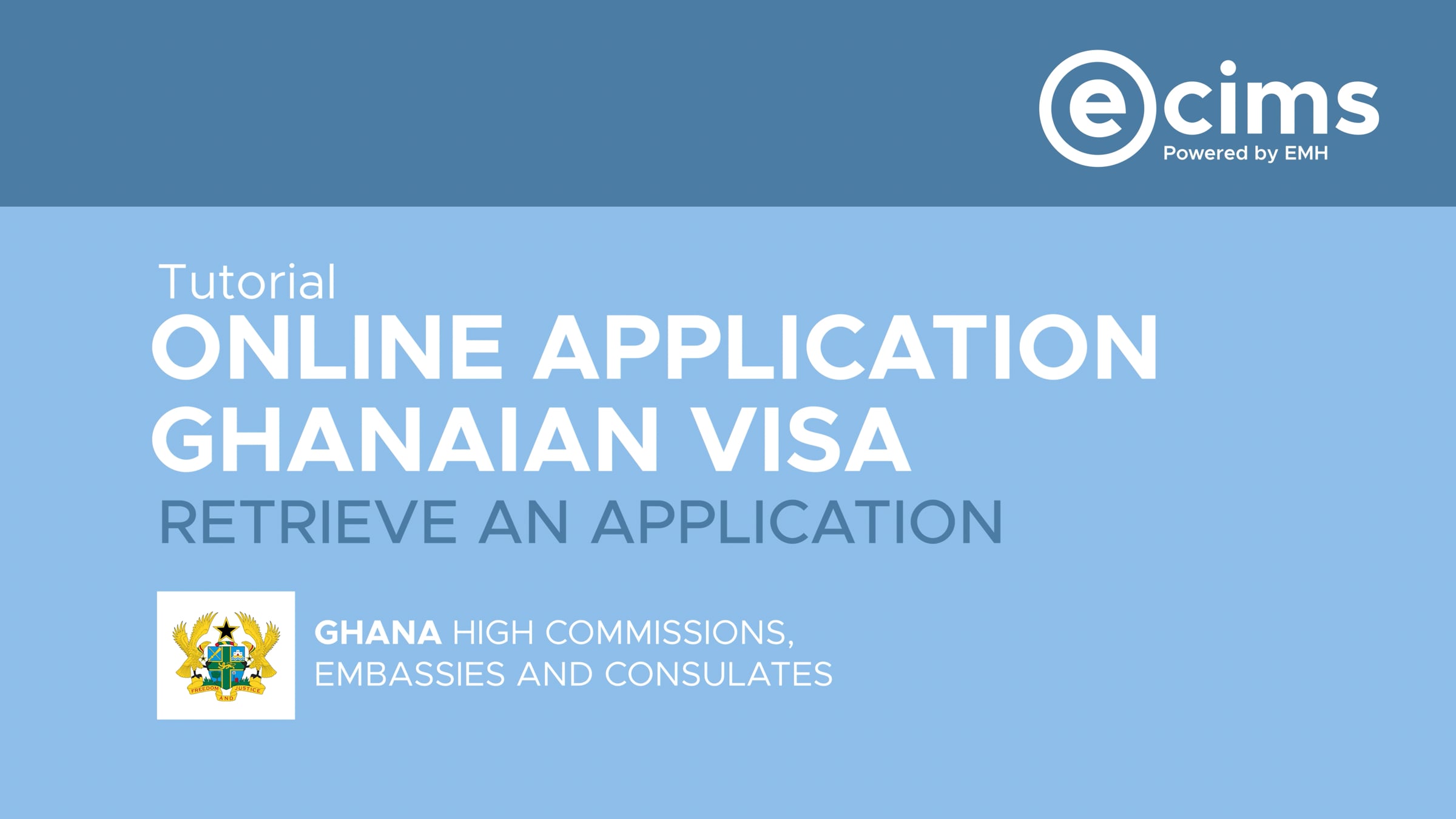 RETRIEVE AN APPLICATION - ECIMS