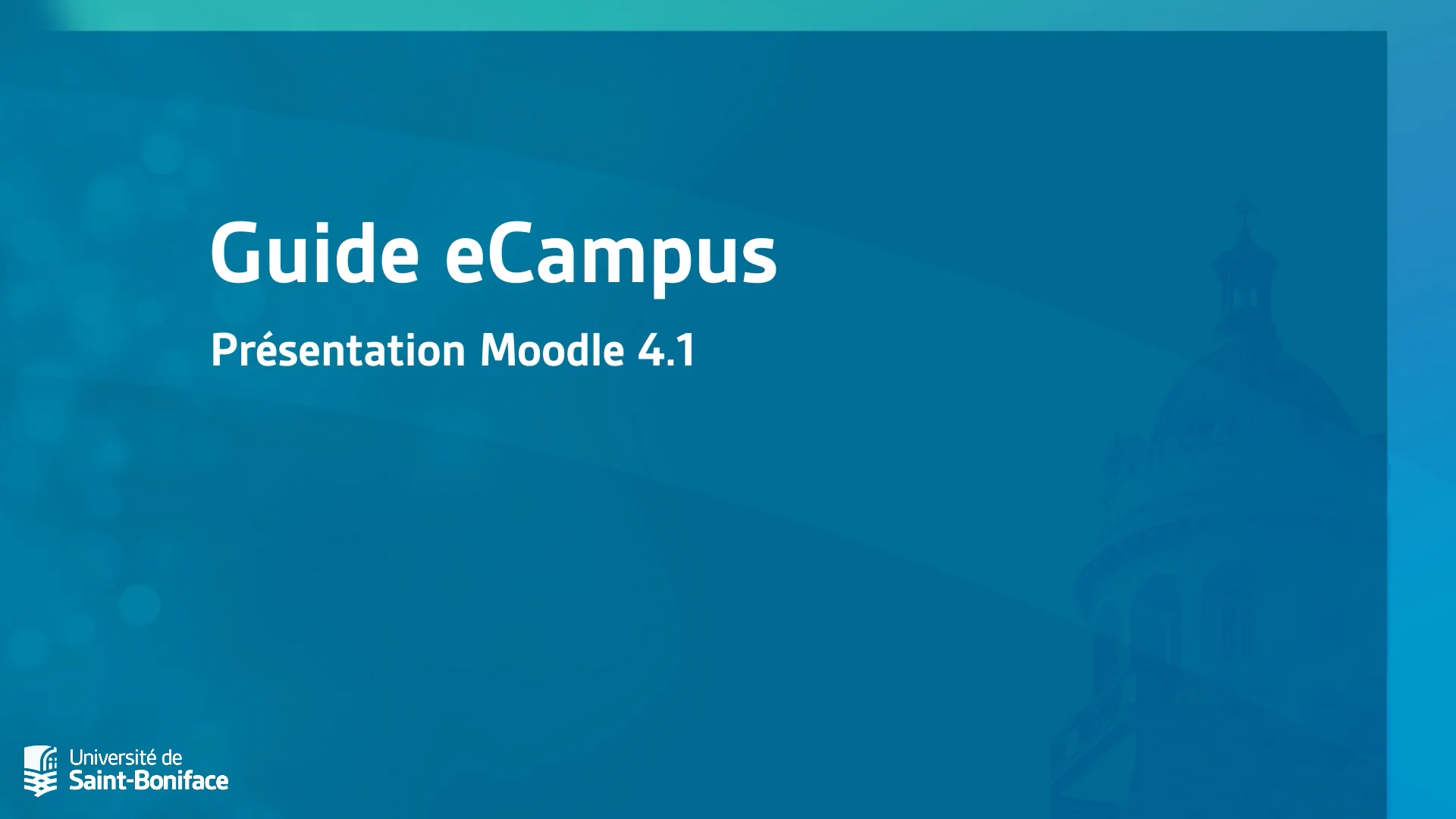 Guide eCampus | Présentation Moodle 4.1