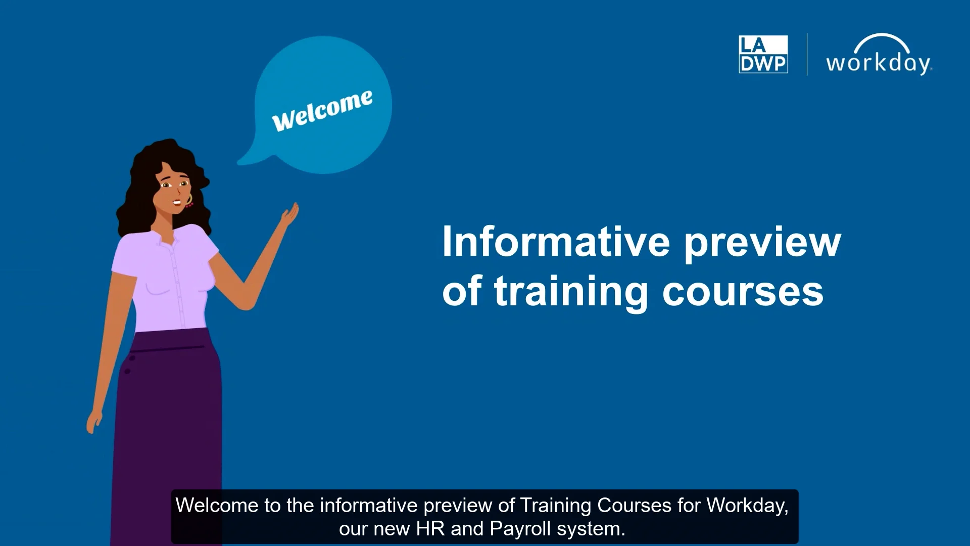 Learning with Workday: Preview of Training Courses