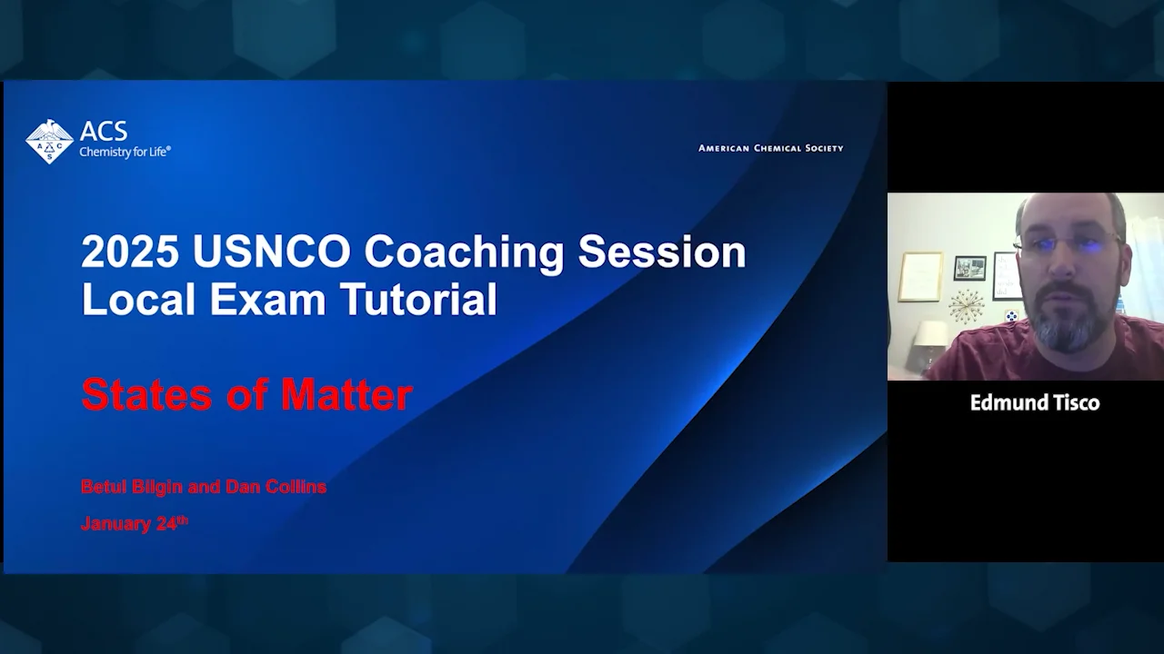 2025 USNCO National Exam - States of Matter