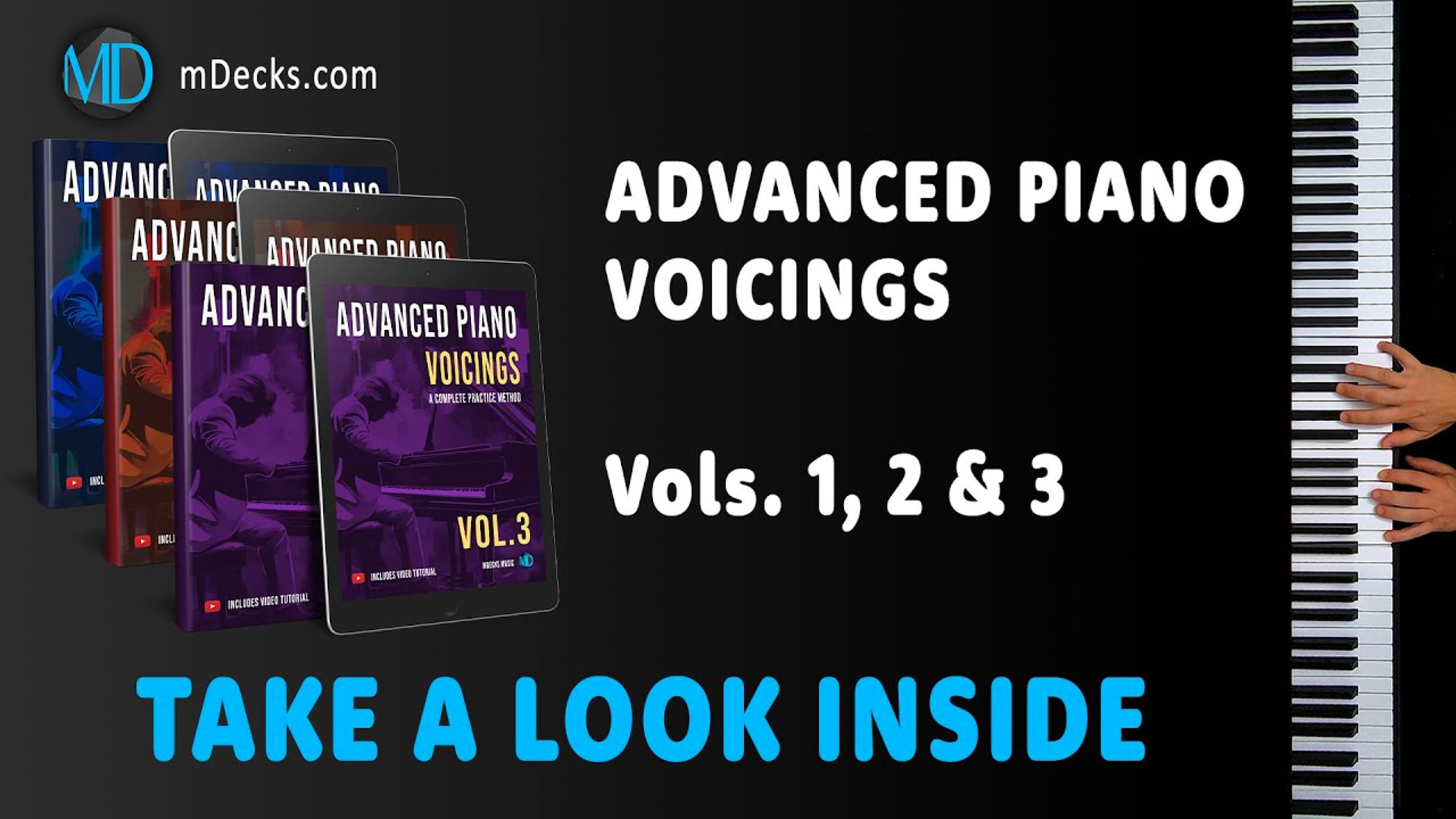 Advanced Jazz Piano Voicings Vol.1, 2 & 3 | Take A Look Inside