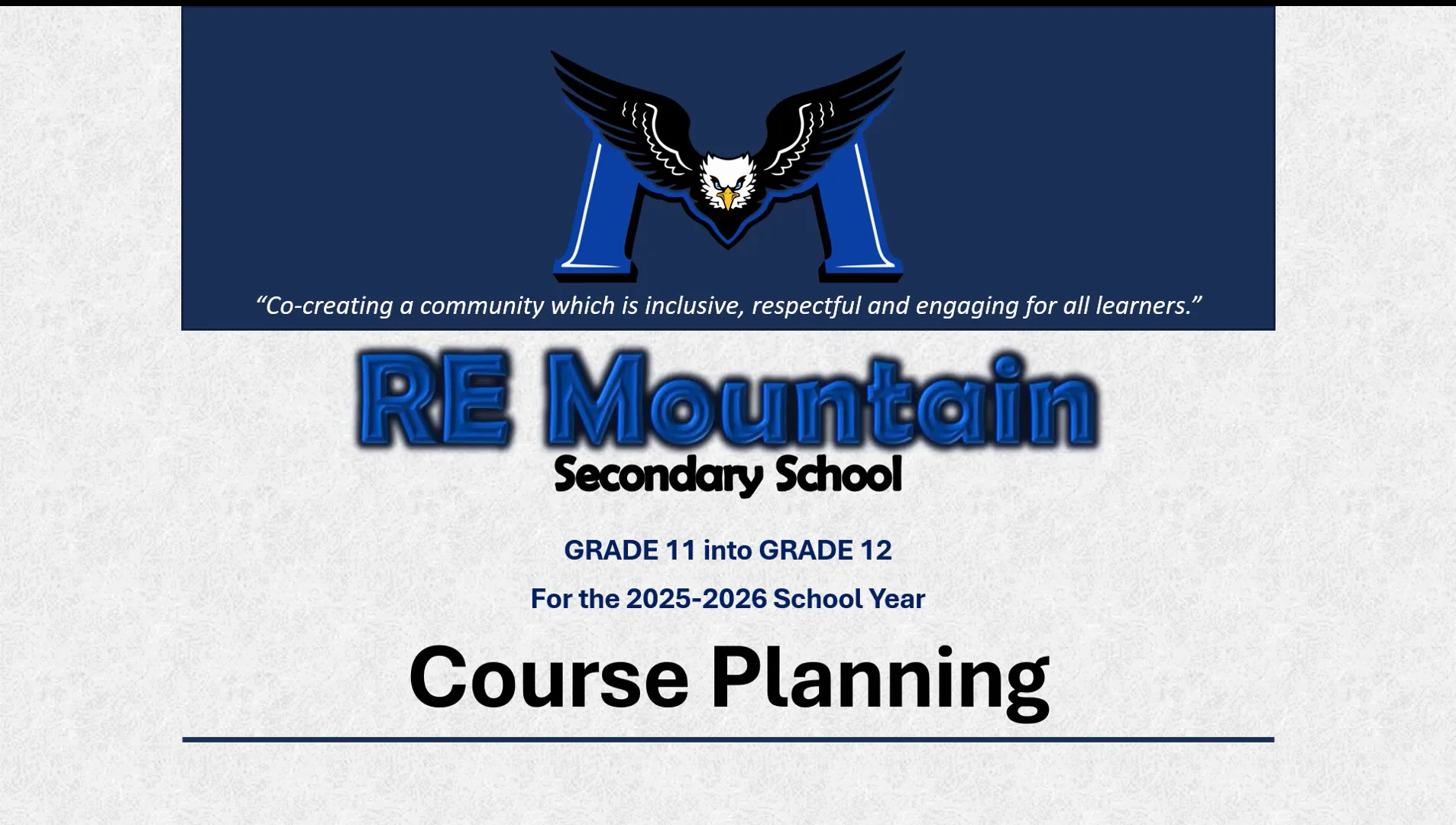 Grade 11 into 12 Course Planning Video
