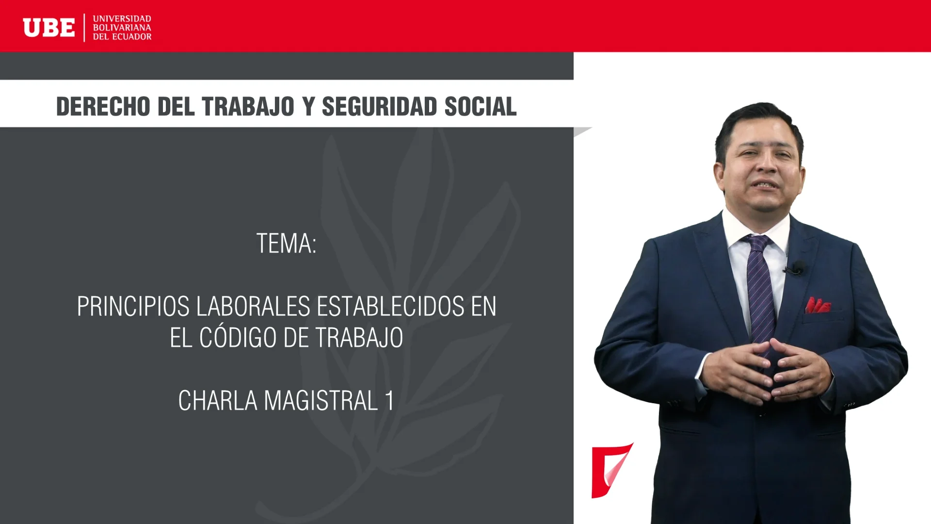 CM1 Principios laborales establecidos en el código de trabajo