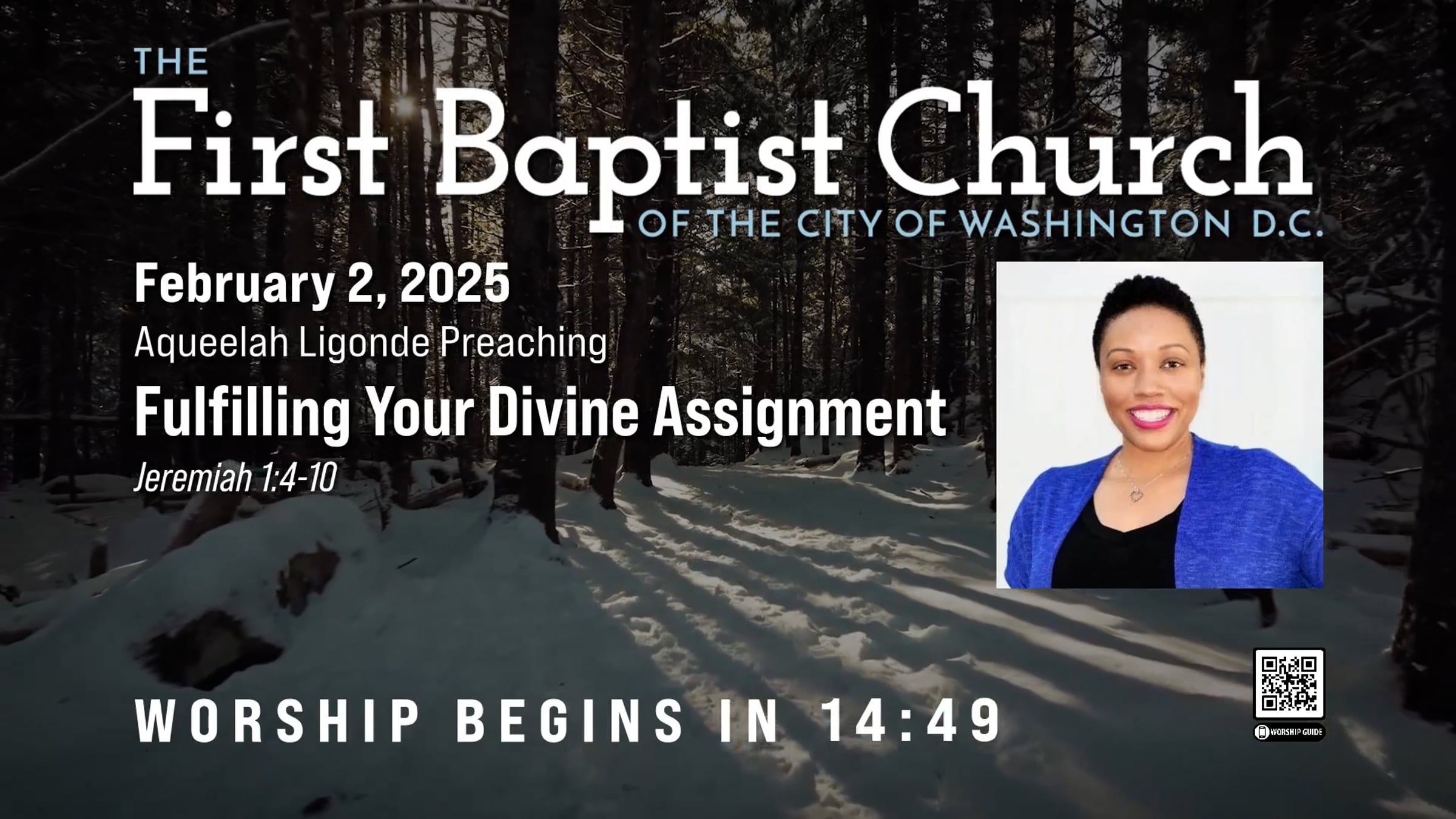 Sunday, February 2, 2025 | Fulfilling Your Divine Assignment | Aqueelah ...