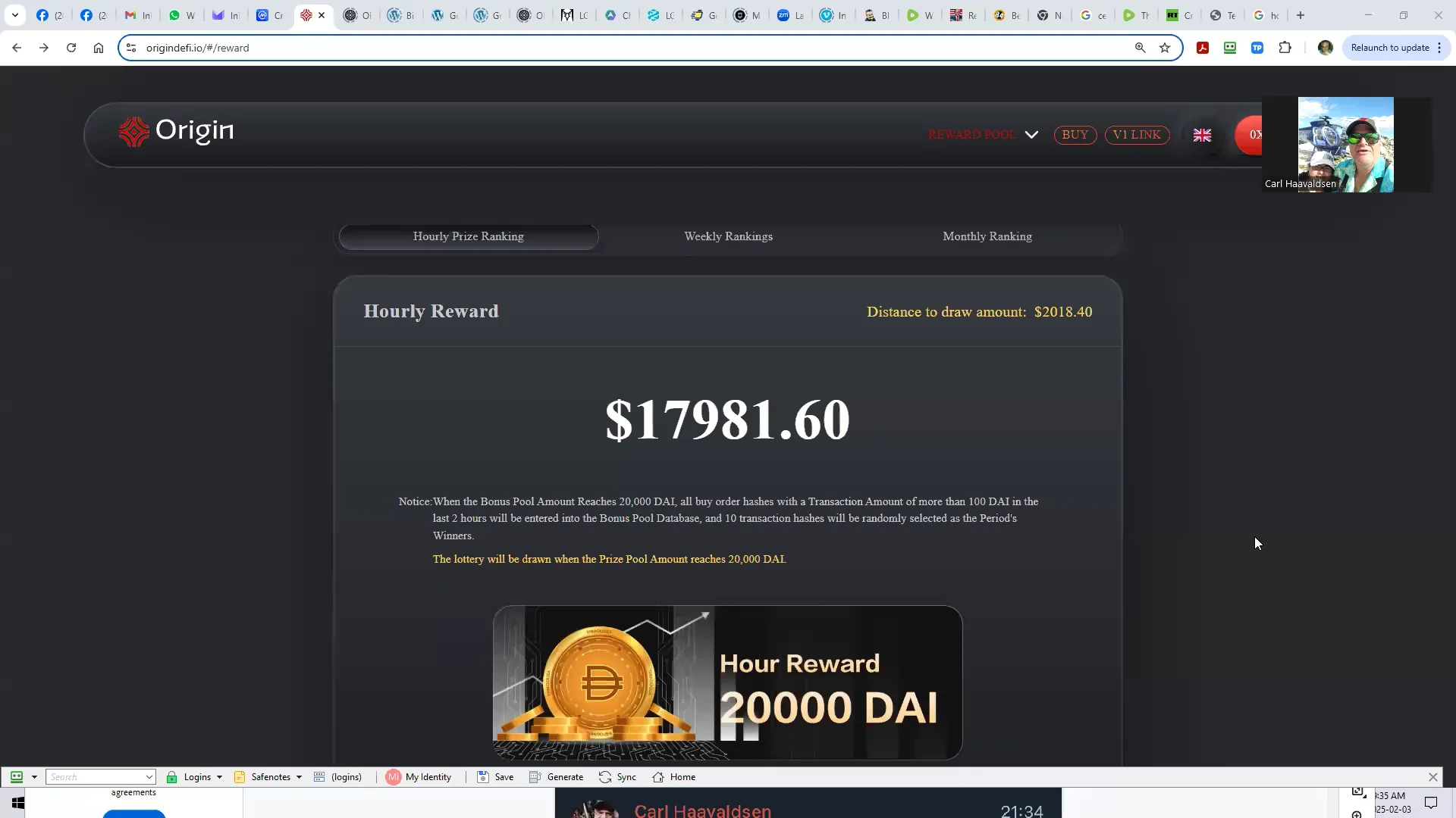 2025-02-03 Origin LGNS Rewards Pool Strategy