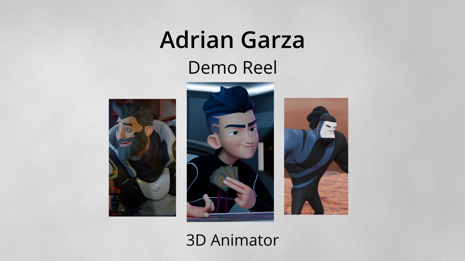 Adrian Garza | 3D Animation Demo Reel