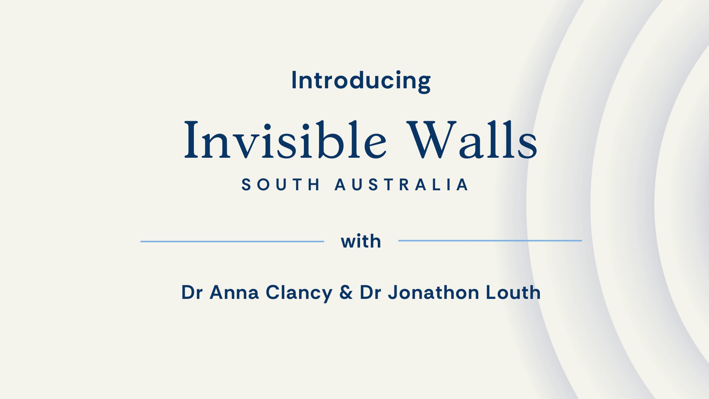 Invisible Walls South Australia | Videos & Movies on Vimeo