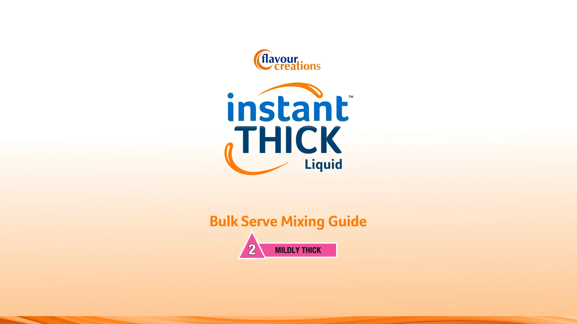 instant THICK Liquid Bulk Serve Mixing Video - Level 2 Mildly Thick