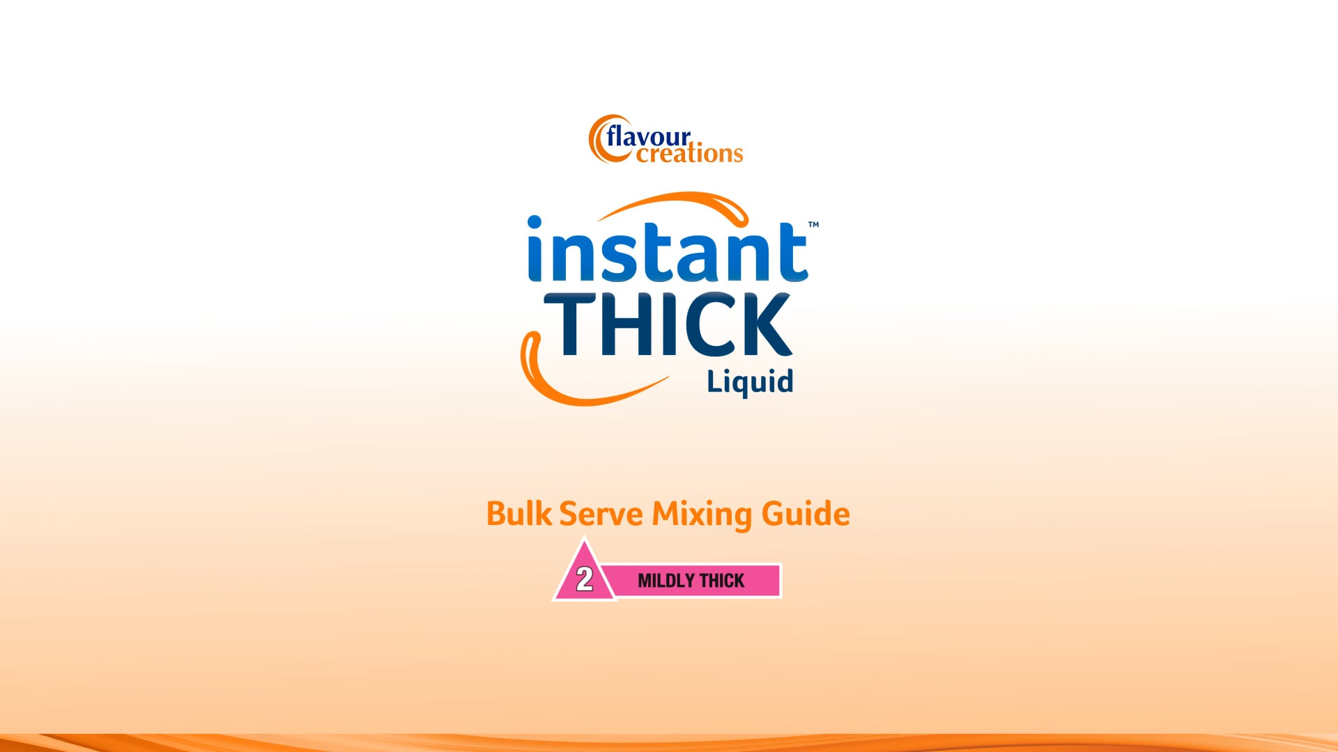 instant THICK Liquid Bulk Serve Mixing Video - Level 2 Mildly Thick ...