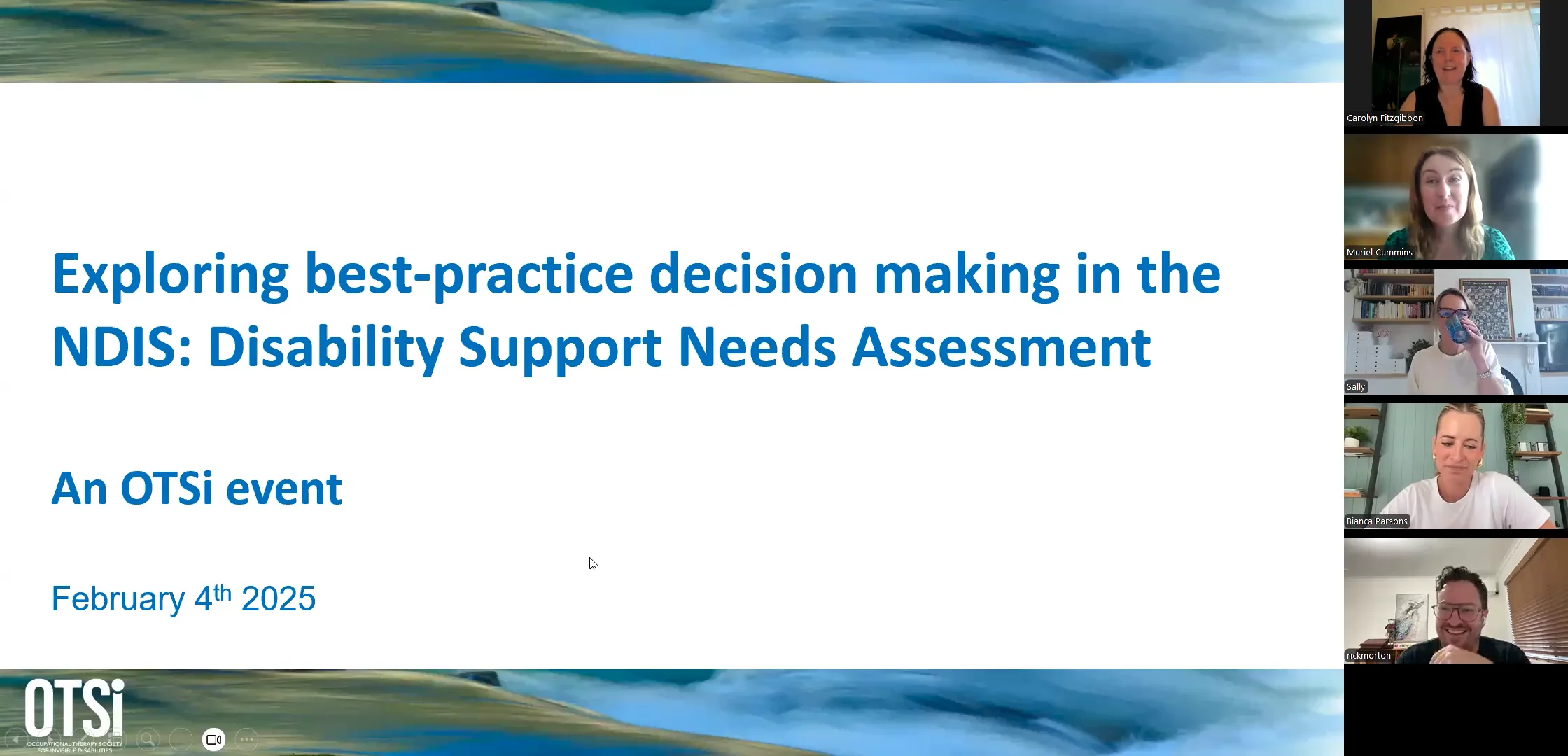 OTSi event. Exploring best-practice decision making in the NDIS: Disability Support Needs ...