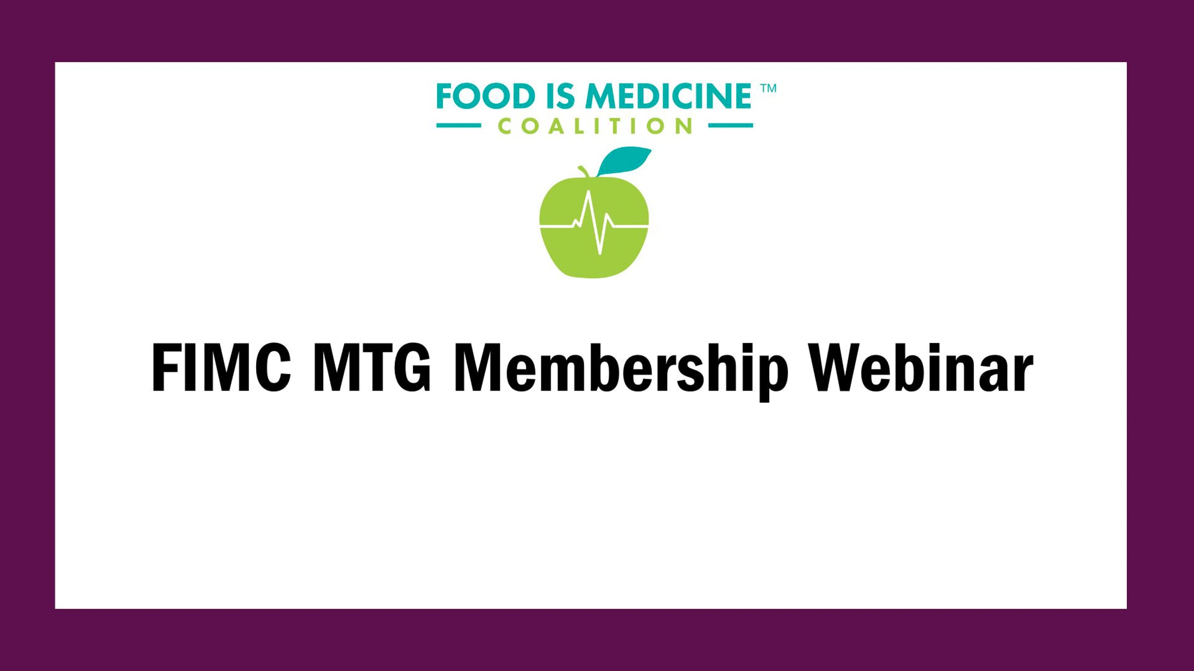 FIMC Medically Tailored Grocery Membership Webinar | Videos & Movies on ...