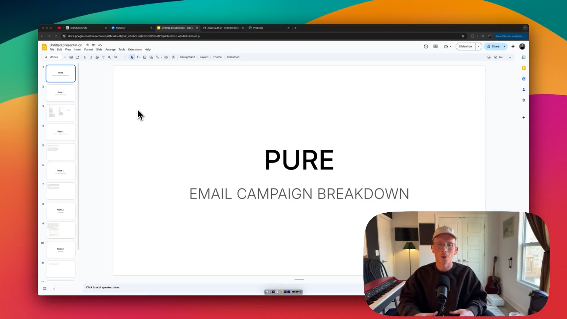 PURE Email Campaign Breakdown