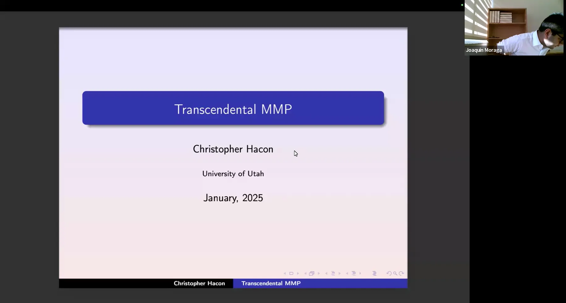 BGS 2025 - Christopher Hacon