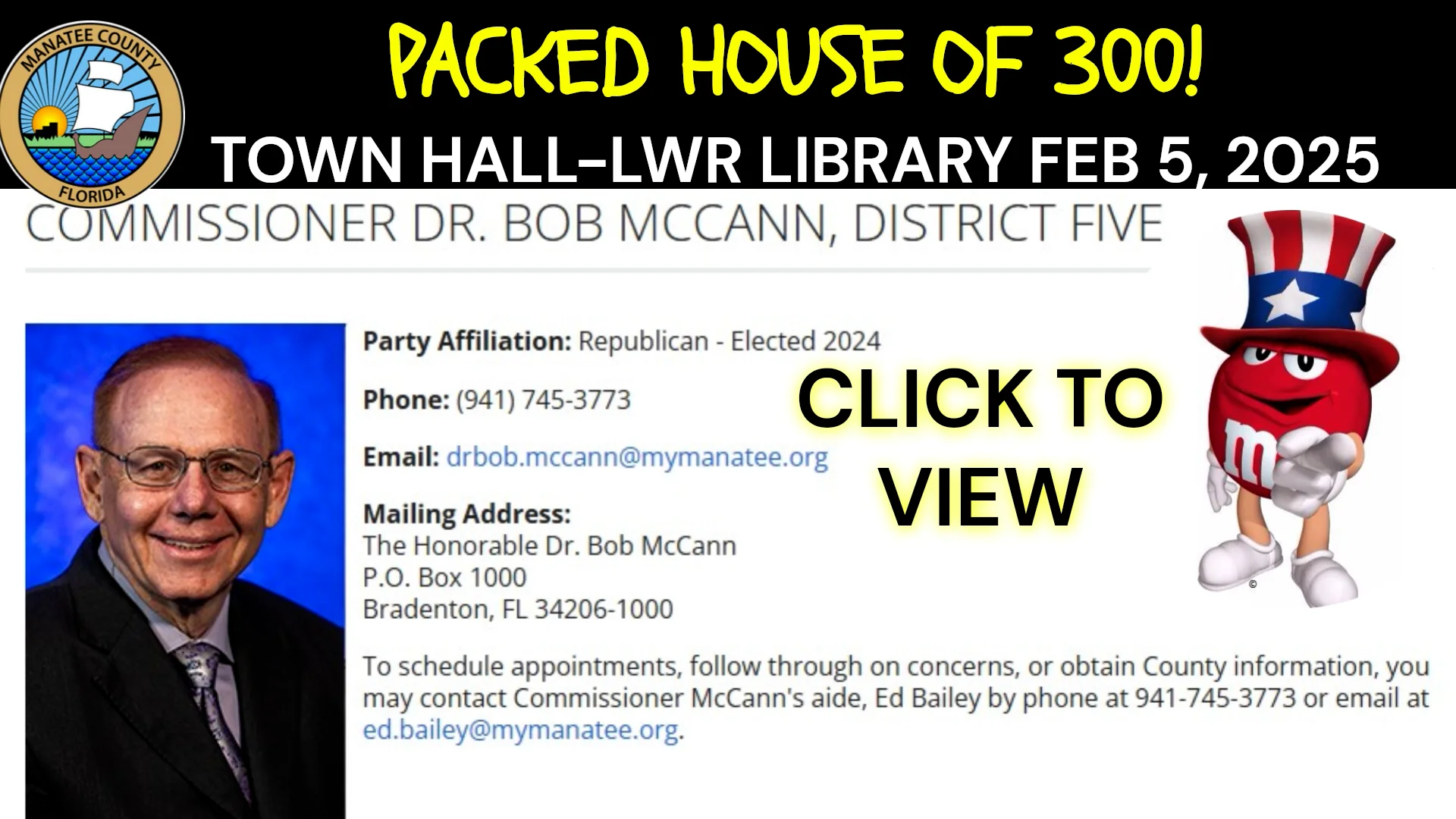 DR BOB McCANN BOCC D5 TOWN HALL 2-5-25