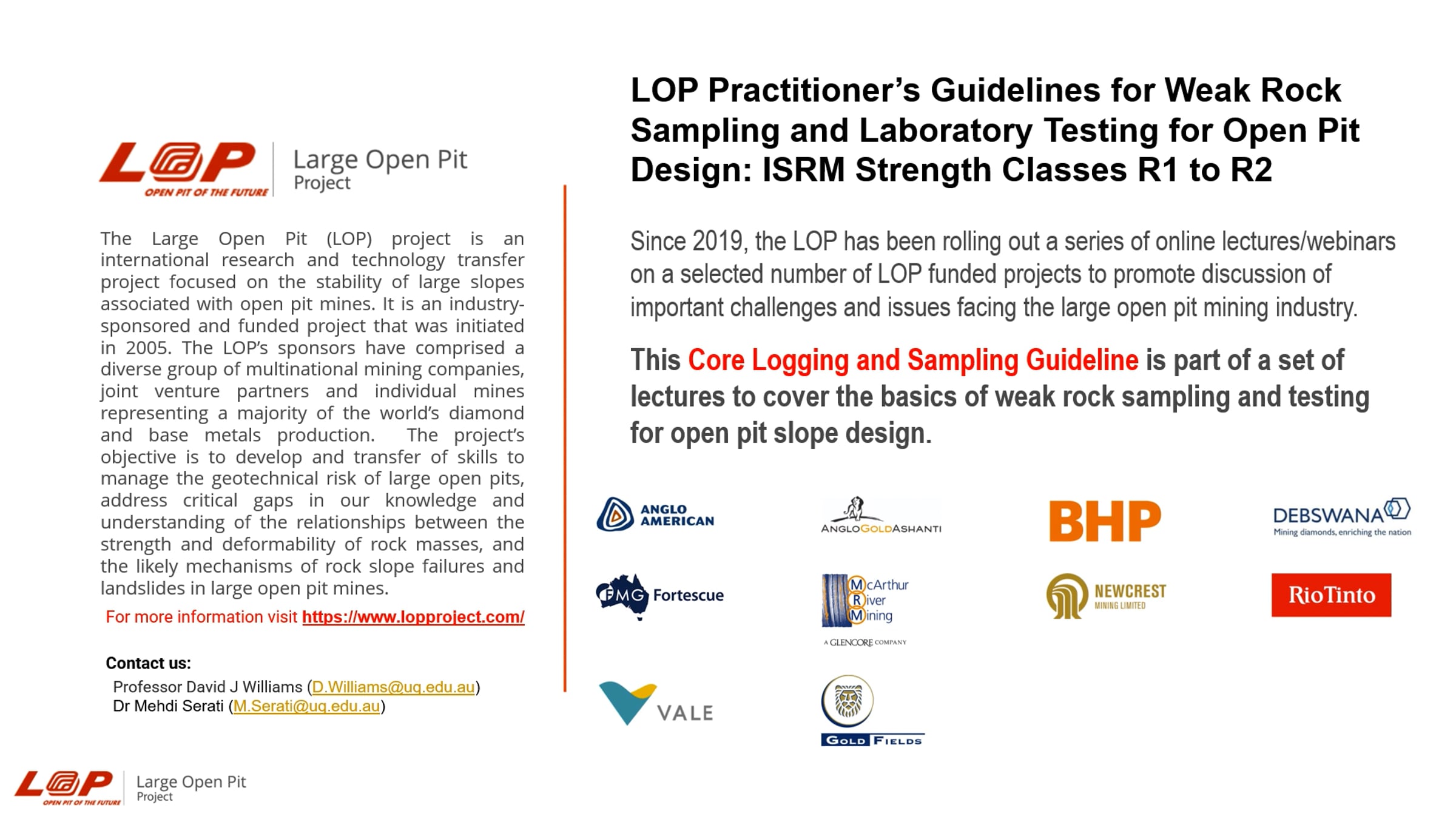Weak Rock Webinar 2 - Core Logging, Sampling, Photography | Videos ...