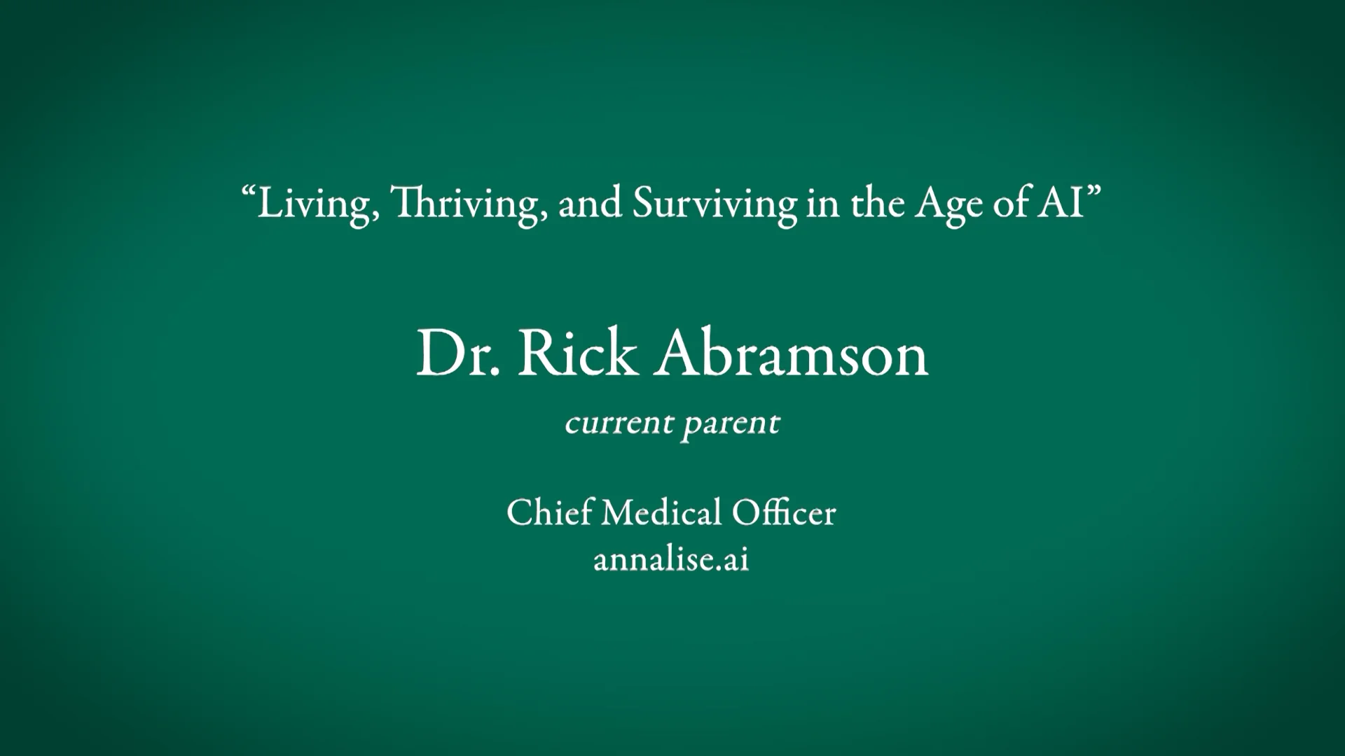 Future of STEM - Dr. Rick Abramson