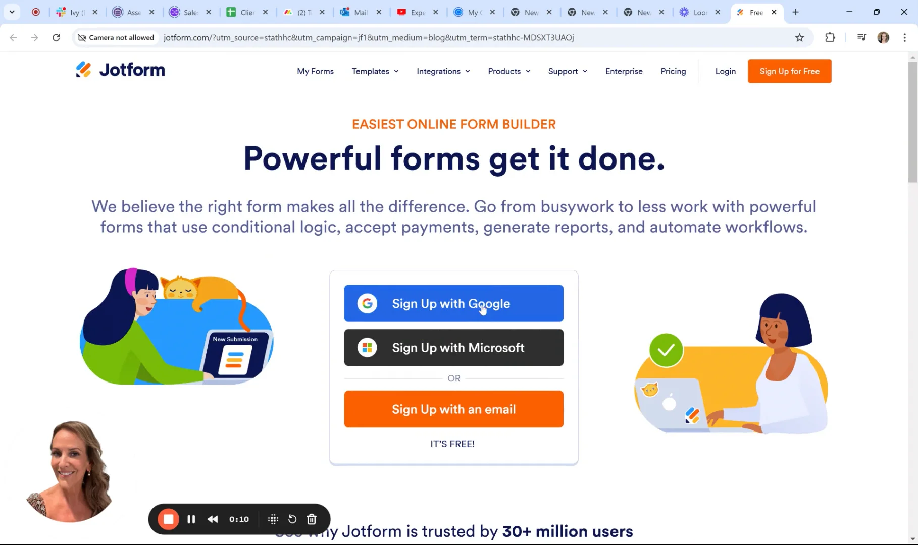 How to create a jotform account