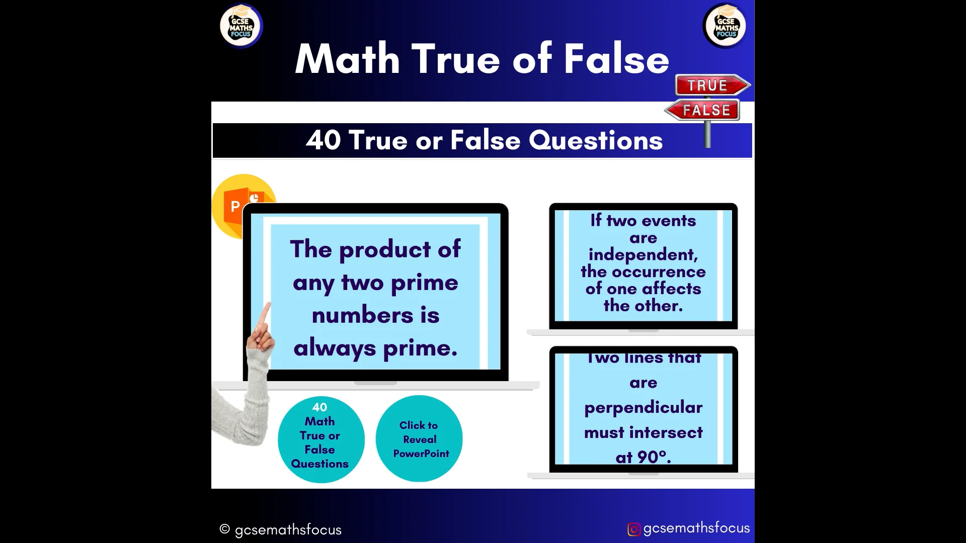 Math true or false vid