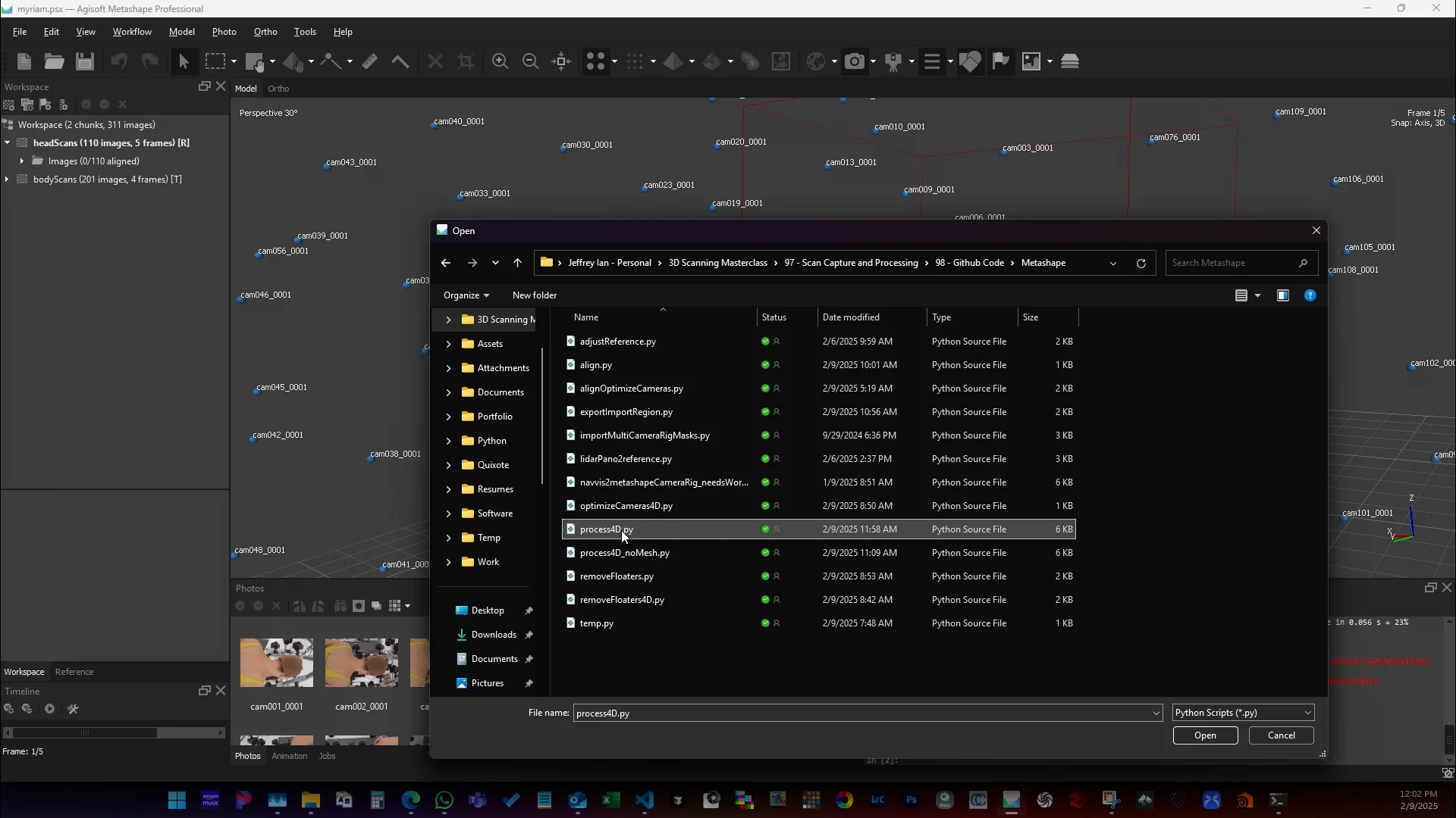 Metashape 4D Processing Demo