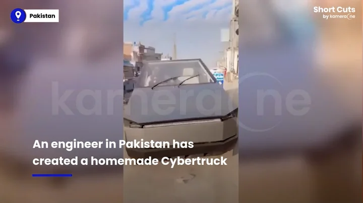 Pakistani engineer creates bizarre homemade Tesla Cybertruck