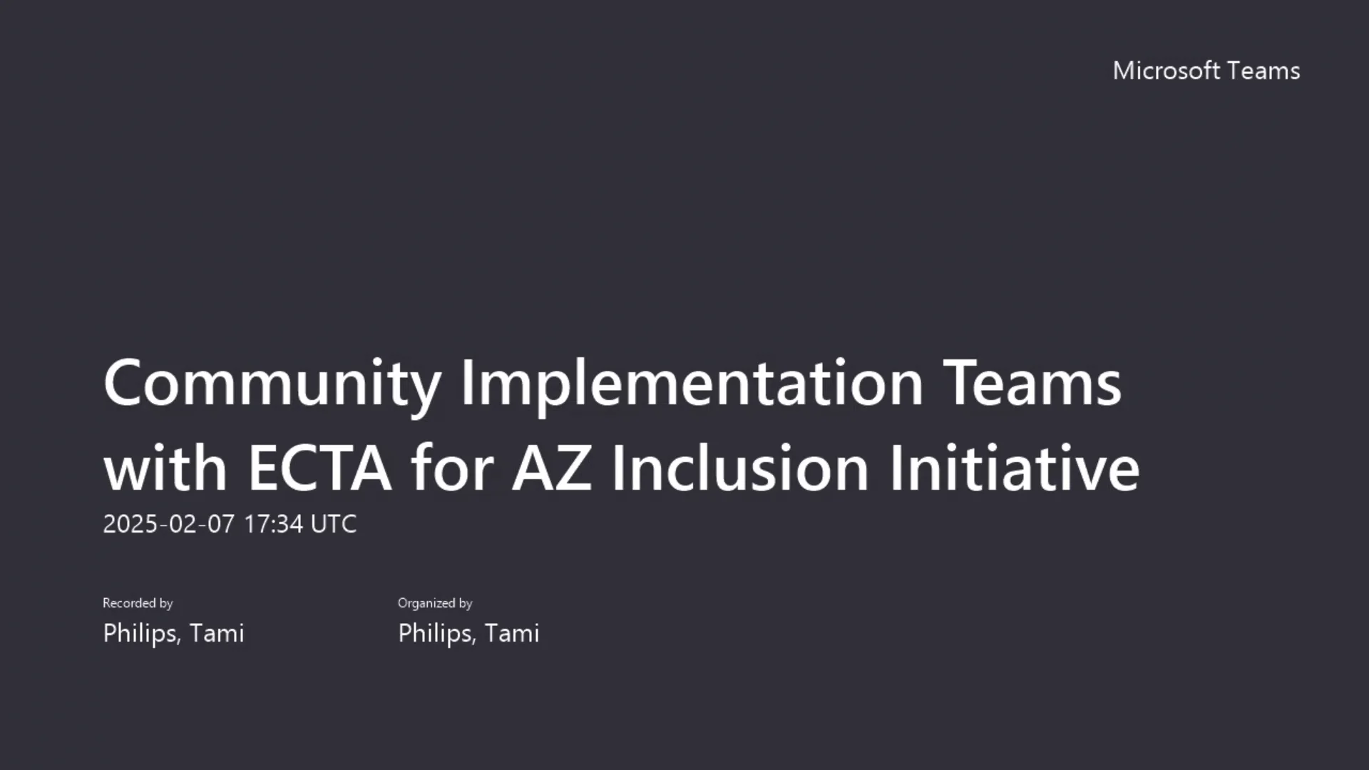 Community Implementation Teams with ECTA for AZ Inclusion Initiative