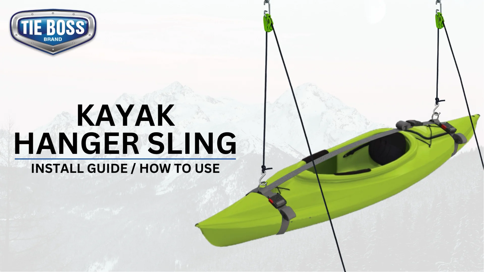 Kayak Hanger Sling Installation And How To Use