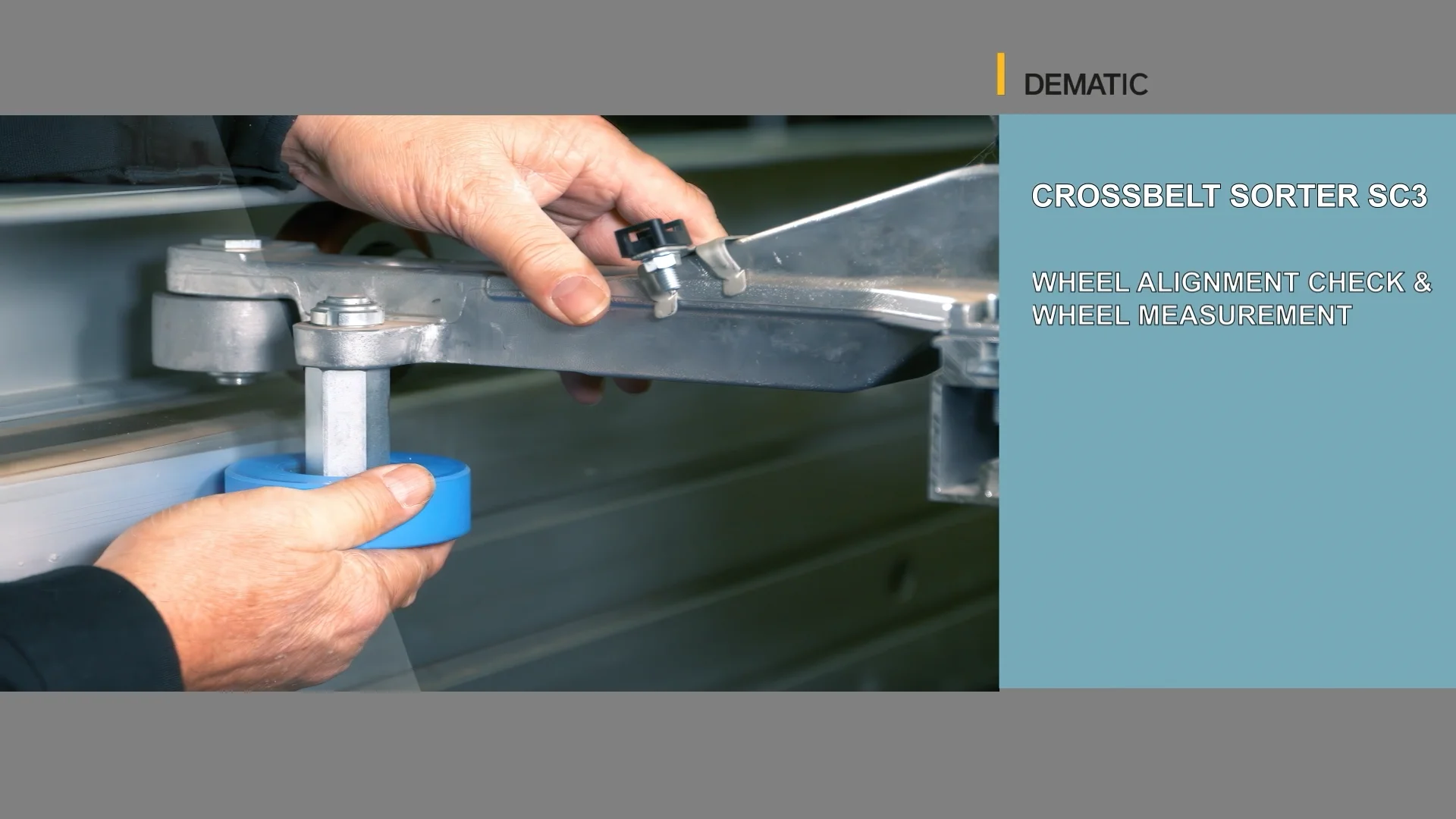 HowTo- Crossbelt Sorter SC3: Wheel Alignment Check and Wheel Measurement