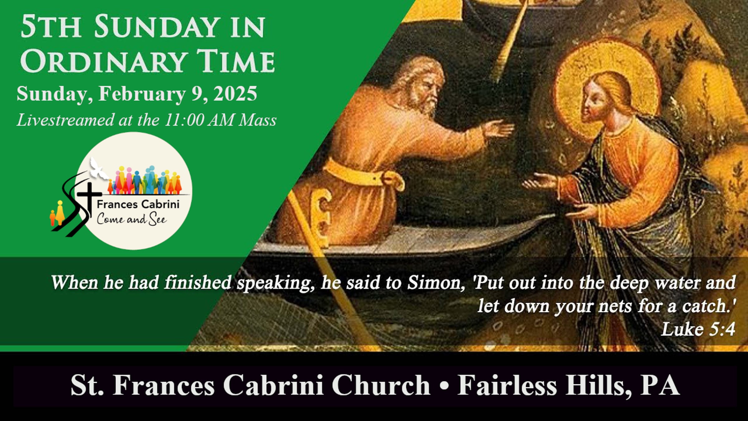 Fifth Sunday in Ordinary Time - February 9, 2025