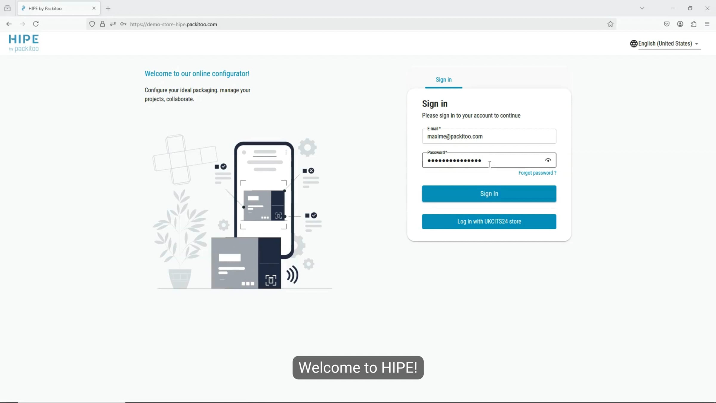HIPE Demo Flow | Corrugated cardboard