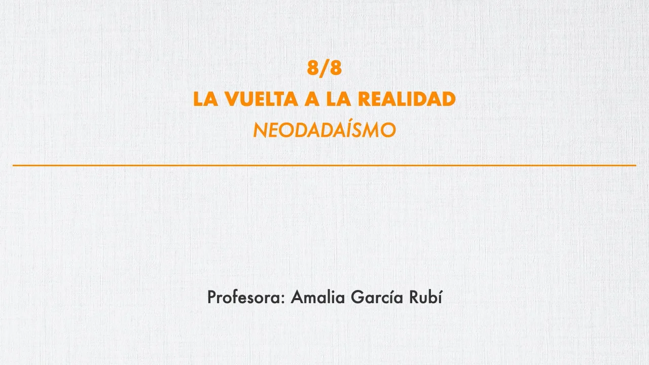 Watch ¿ESTO ES ARTE? LA VUELTA A LA REALIDAD. NEODADAÍSMO. De ...