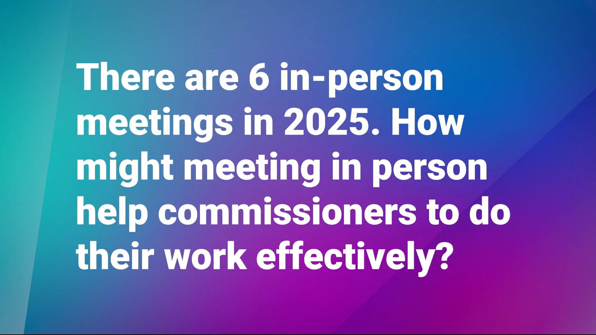 Part 4 of 4: A Q&A with the Co-Moderators of the Unification Commission