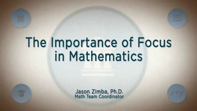 The Importance of Focus in Mathematics on Vimeo