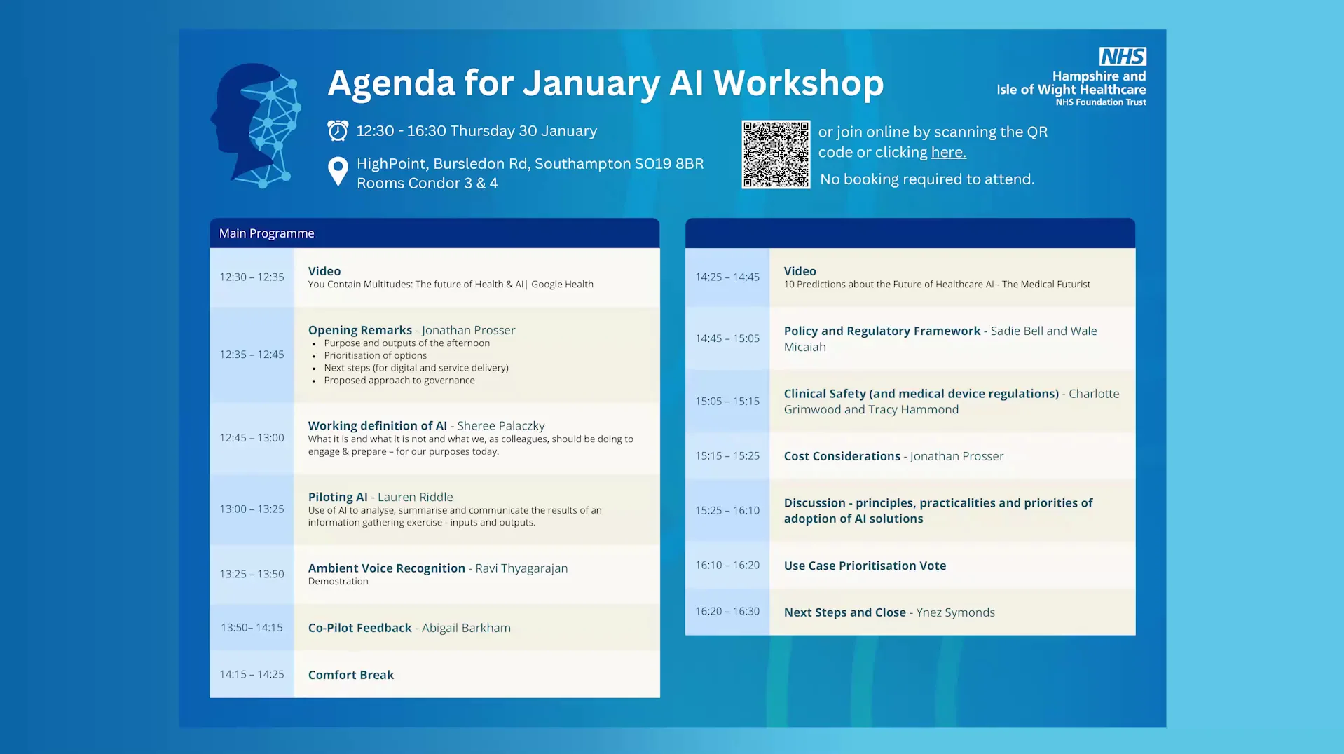 AI Workshop - 30 January