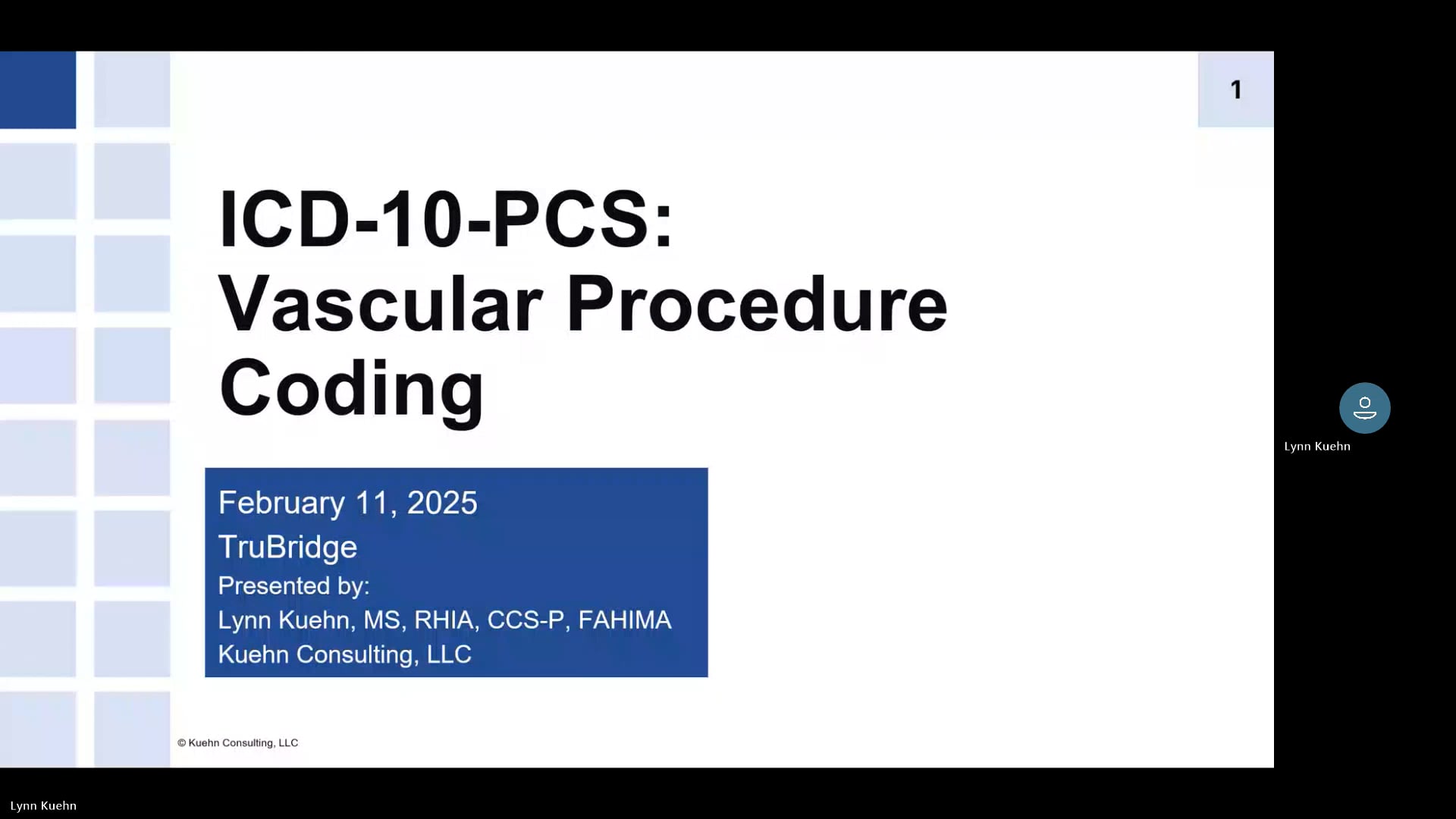 TruBridge Educational Webinar ICD-10-PCS Vascular Procedure Coding