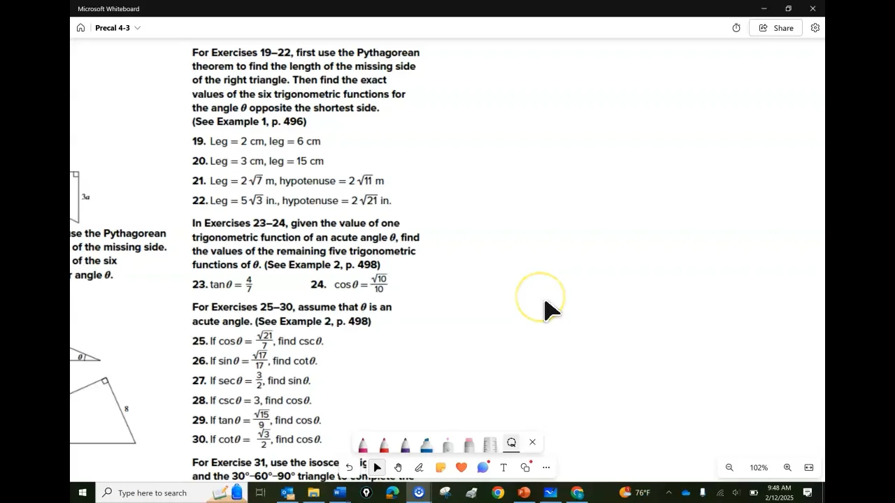 precal 24 4-3 23 - 43 odd