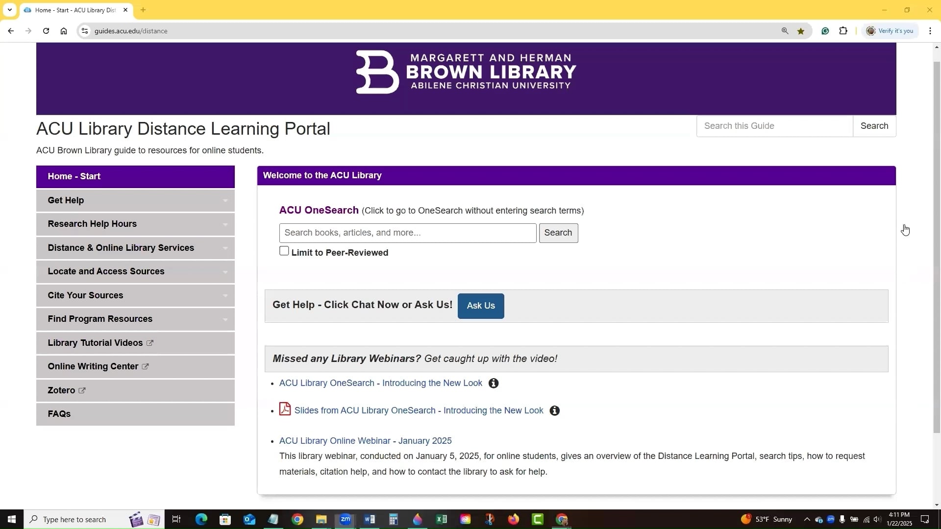 How to Share an ACU Library Link from OneSearch (formerly Permalinks) (v3)