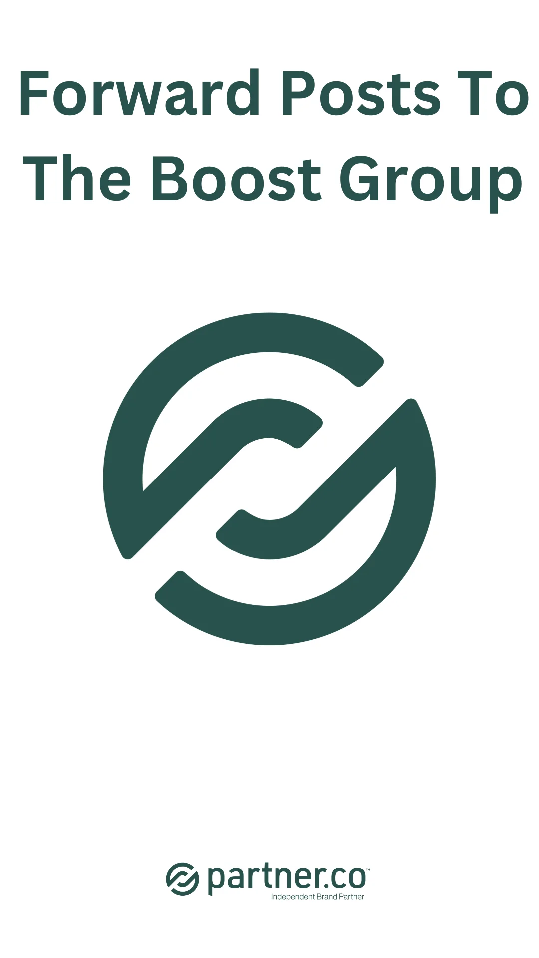 How to forward your posts to the boost group