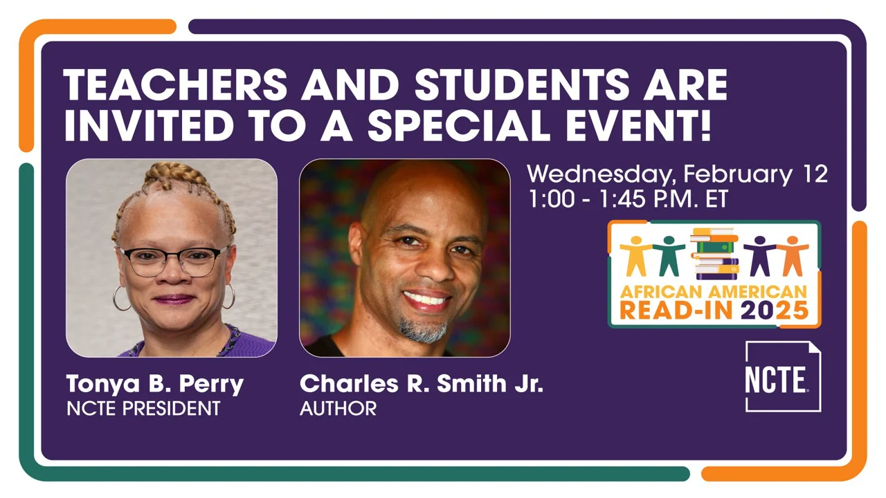 NCTE African American Read-In with Charles R Smith Jr.